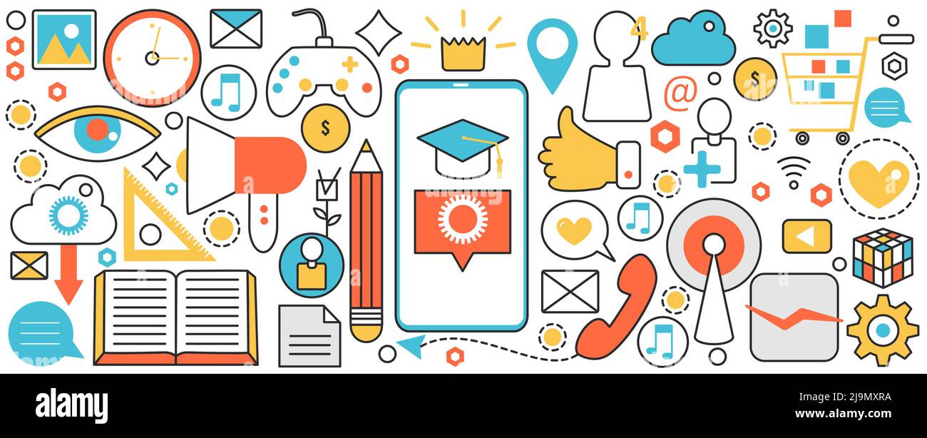 Smartphone app user technology. Mobile phone applications for online ...
