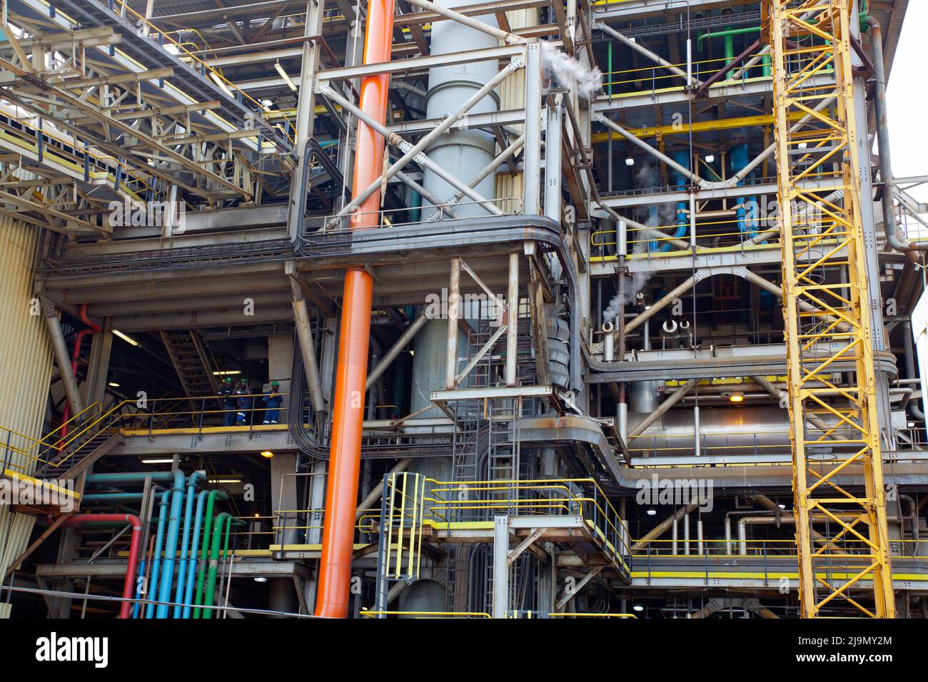 Industrial Maze: Steel, Structure & Precision at Kansanshi Stock Photo ...