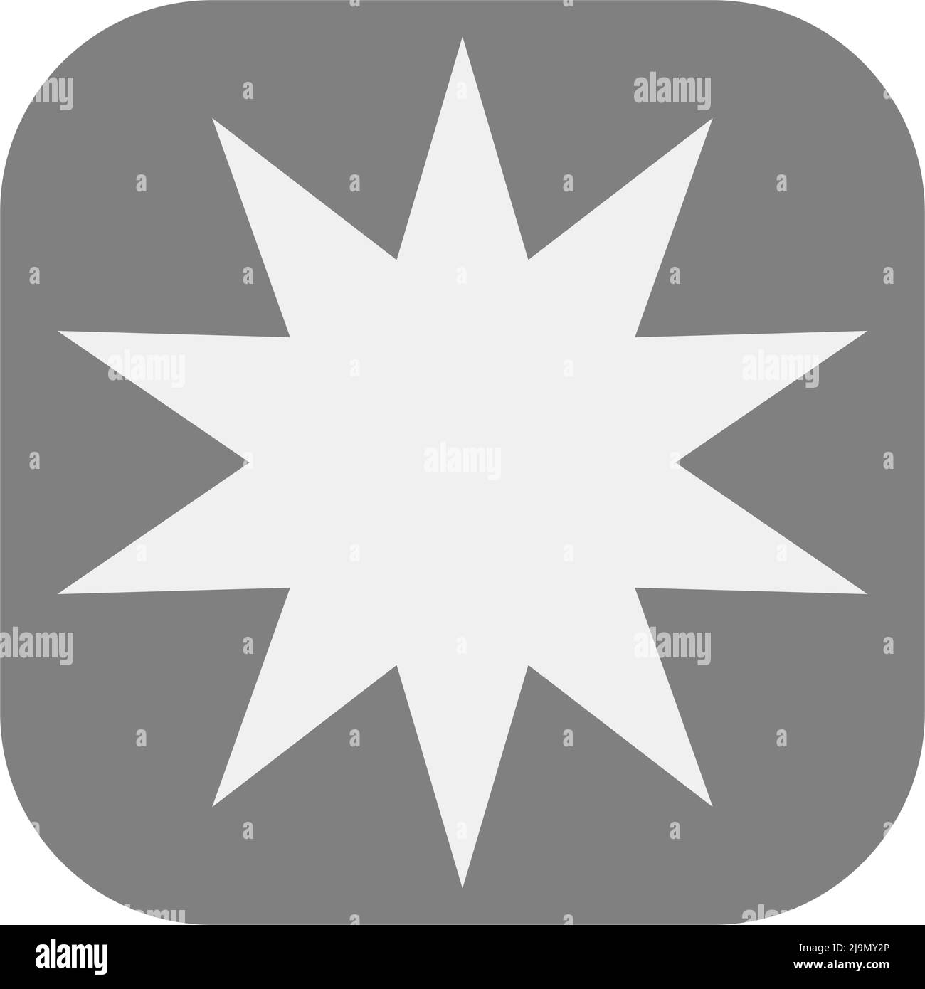 Starburst, sunburst star shape vector element. Stock vector ...