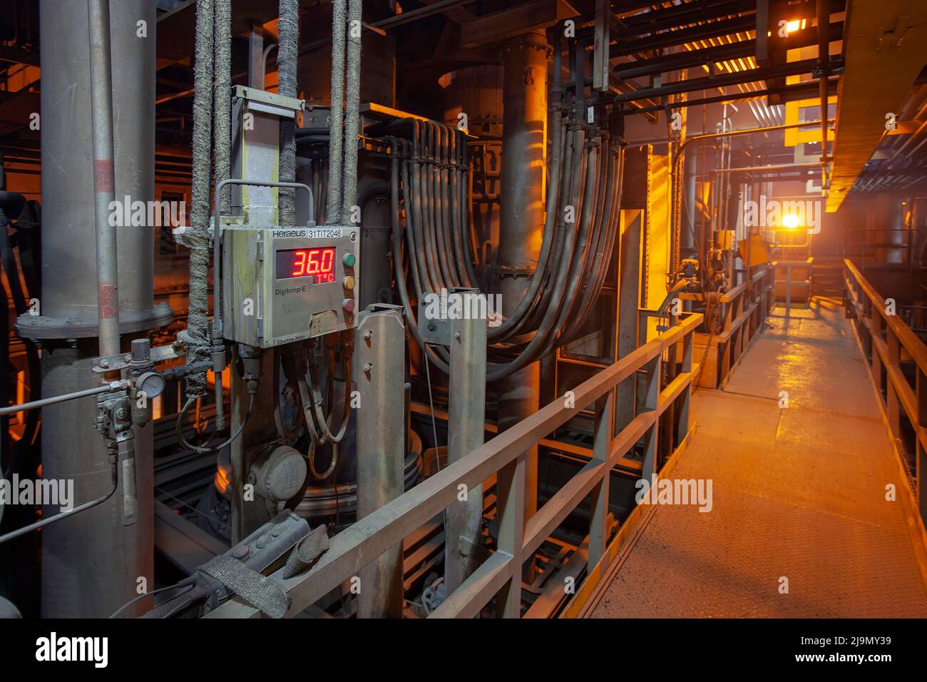 The Heart of Refinement: Furnace Structure & Electrical Flow Stock ...