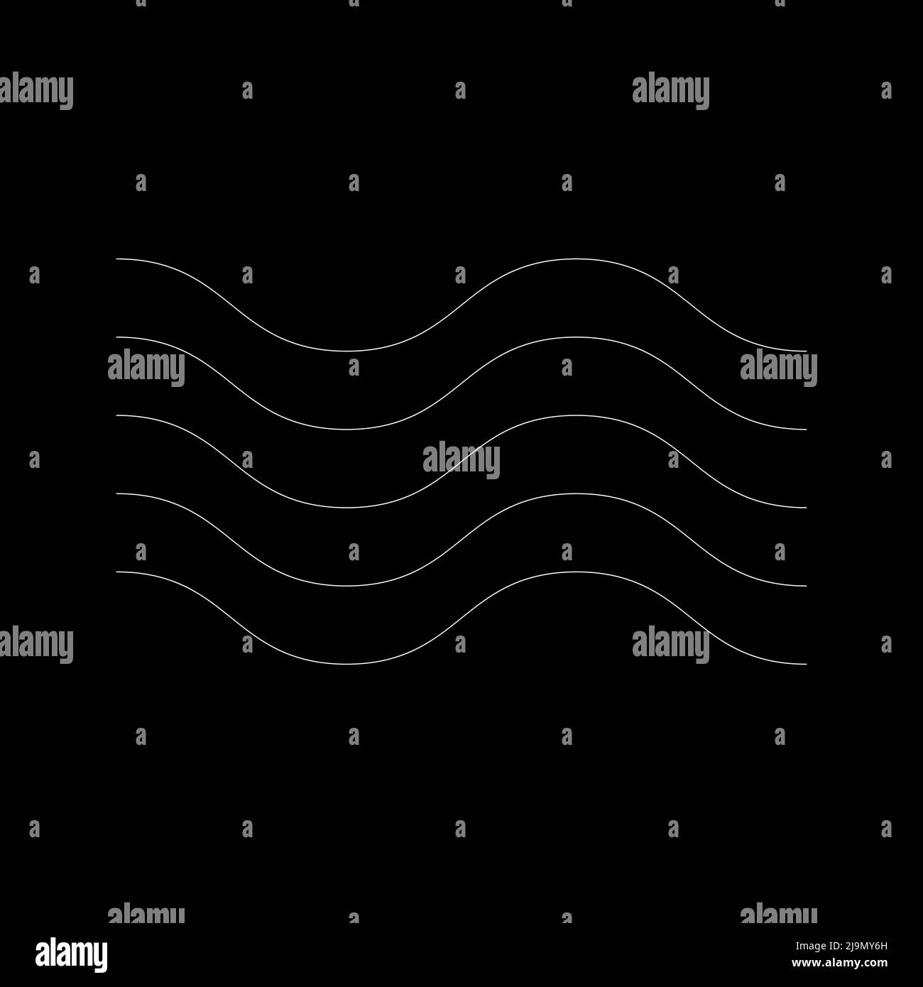 Wavy, zig-zag, criss-cross lines. Waving stripes. Stock vector ...