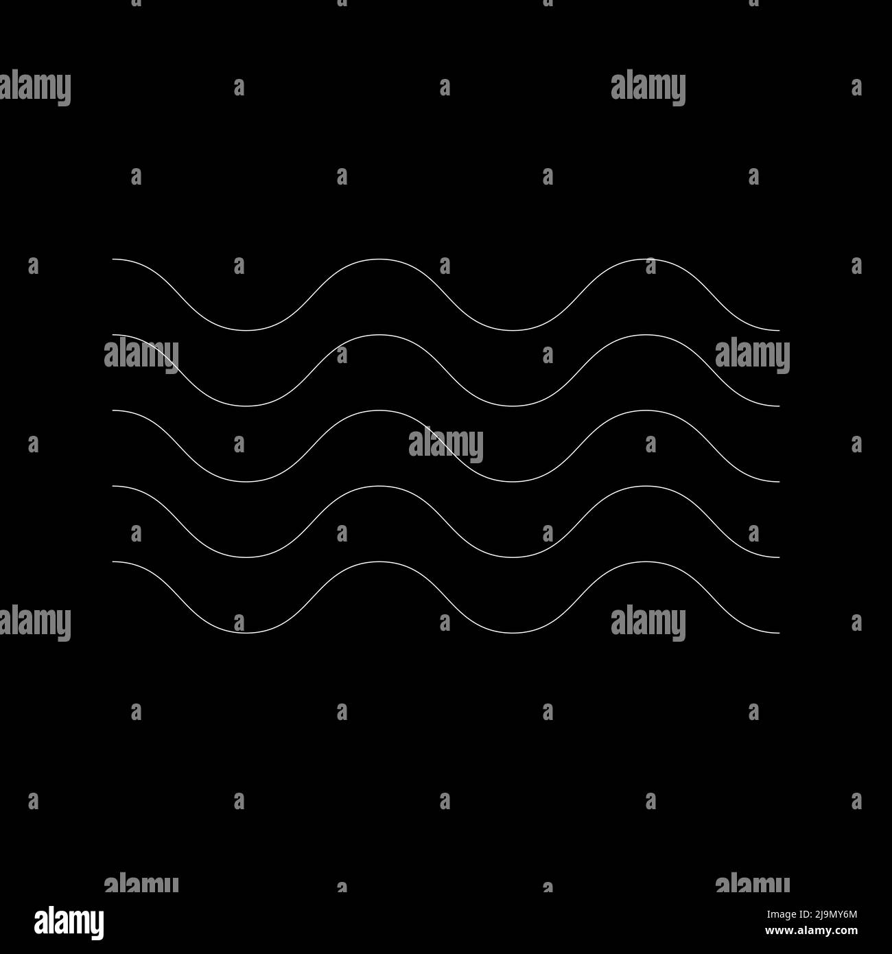 Wavy, zig-zag, criss-cross lines. Waving stripes. Stock vector ...