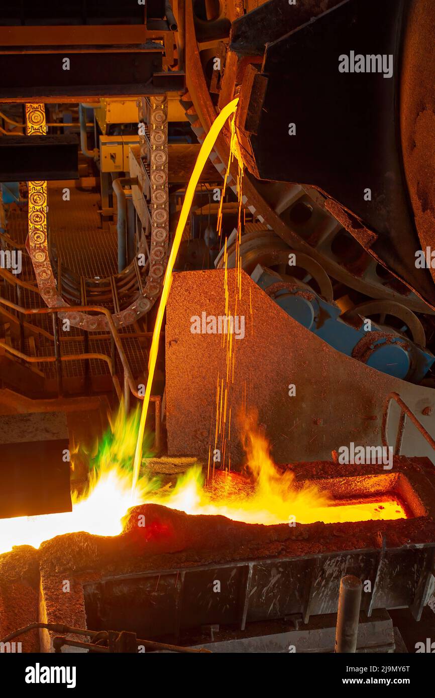 First Quantum Minerals copper smelter in operation Stock Photo - Alamy