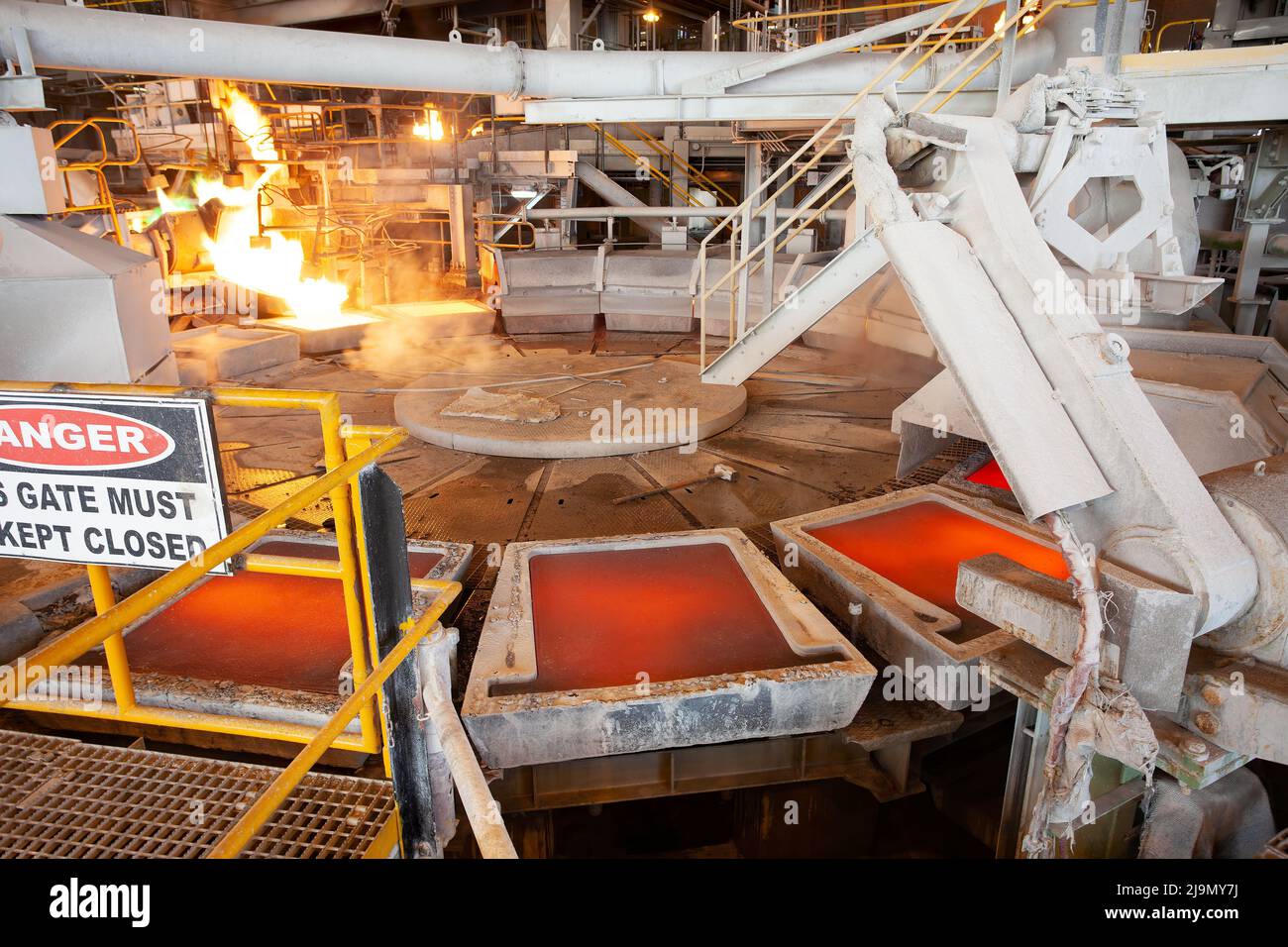 First Quantum Minerals copper smelter in operation Stock Photo - Alamy
