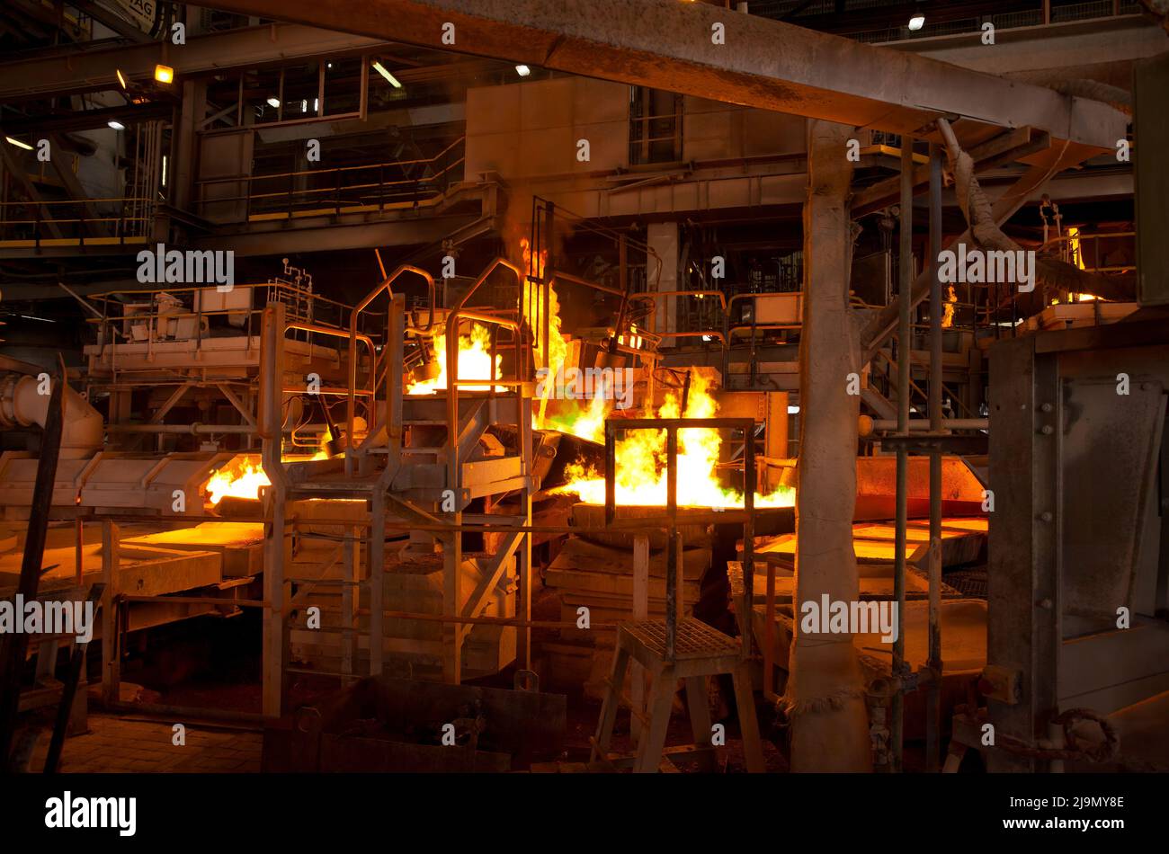 First Quantum Minerals copper smelter in operation Stock Photo - Alamy