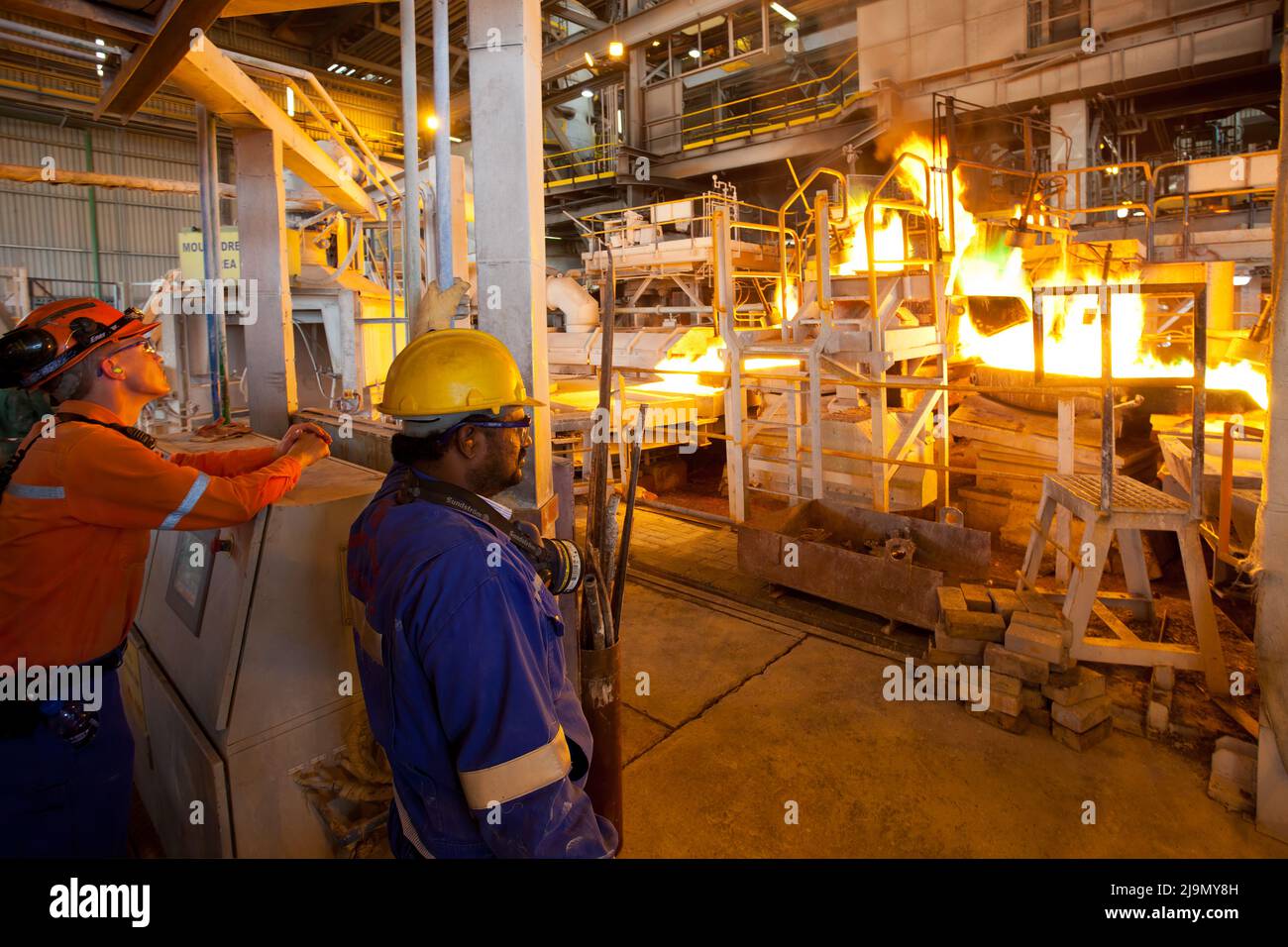 First Quantum Minerals copper smelter in operation Stock Photo - Alamy