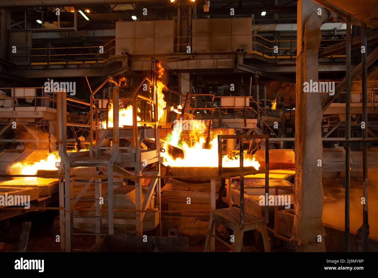 First Quantum Minerals copper smelter in operation Stock Photo - Alamy