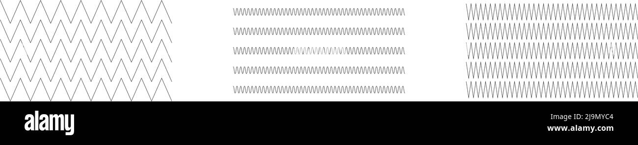 Wavy, zig-zag, criss-cross lines. Waving stripes. Stock vector ...