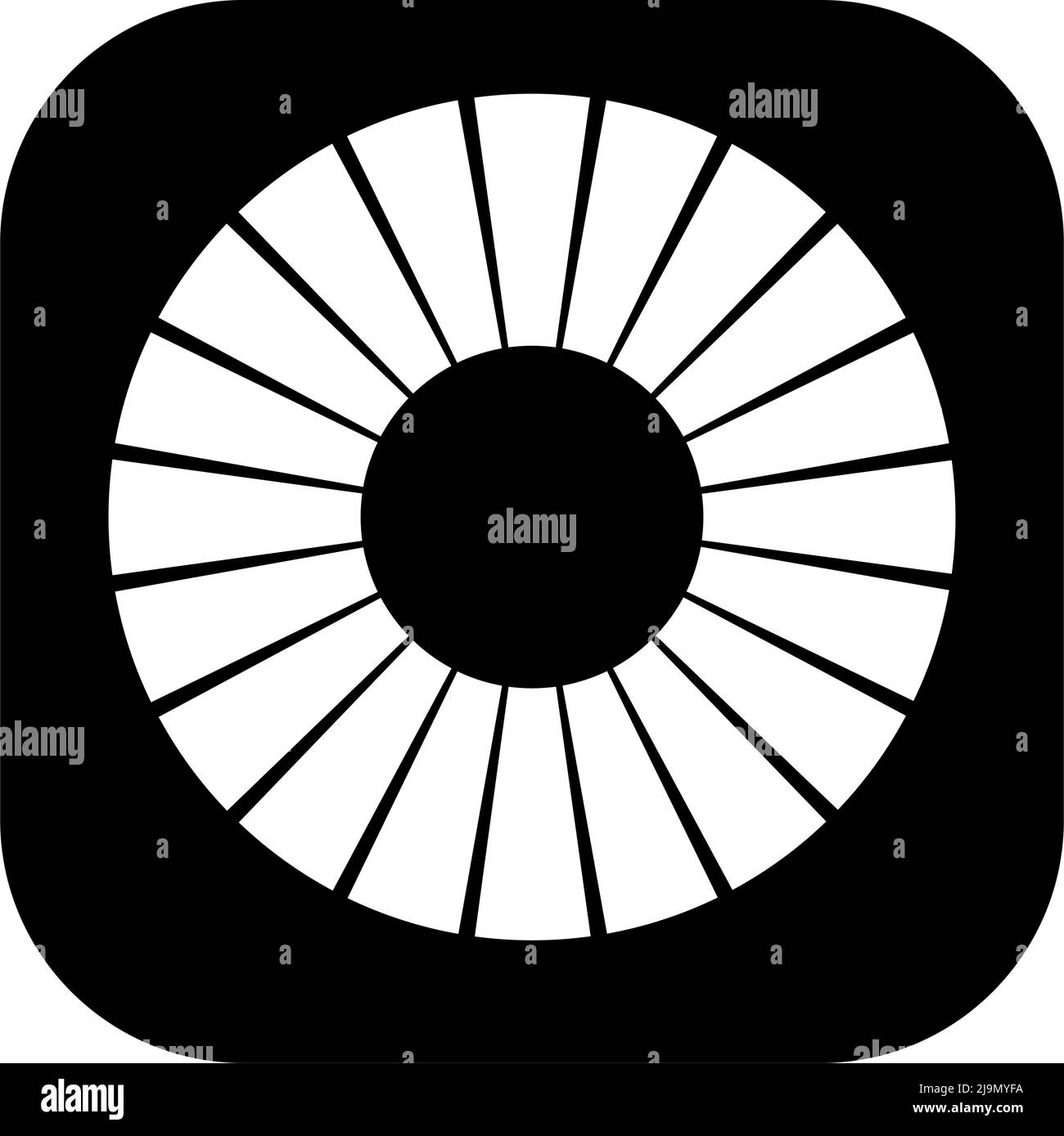 Geometric circle element with dashed lines. Geometric radial, radiating ...