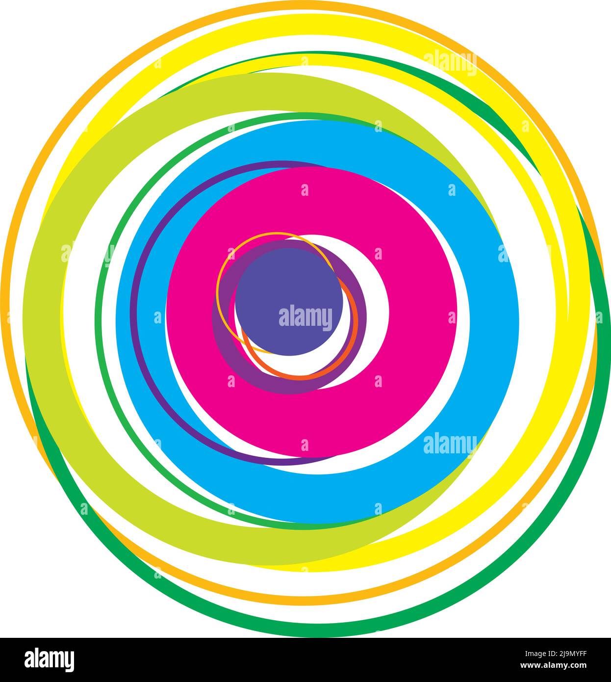 Random circles abstract geometric composition. Stock vector ...