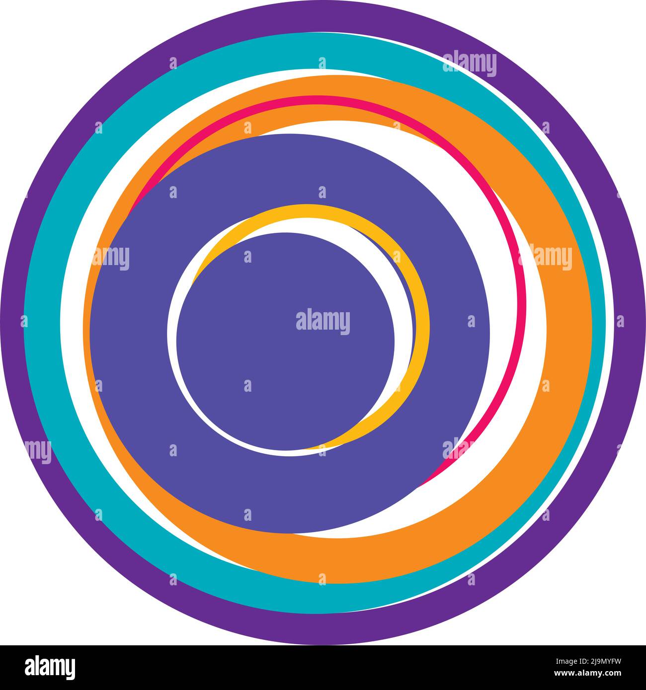 Random circles abstract geometric composition. Stock vector ...