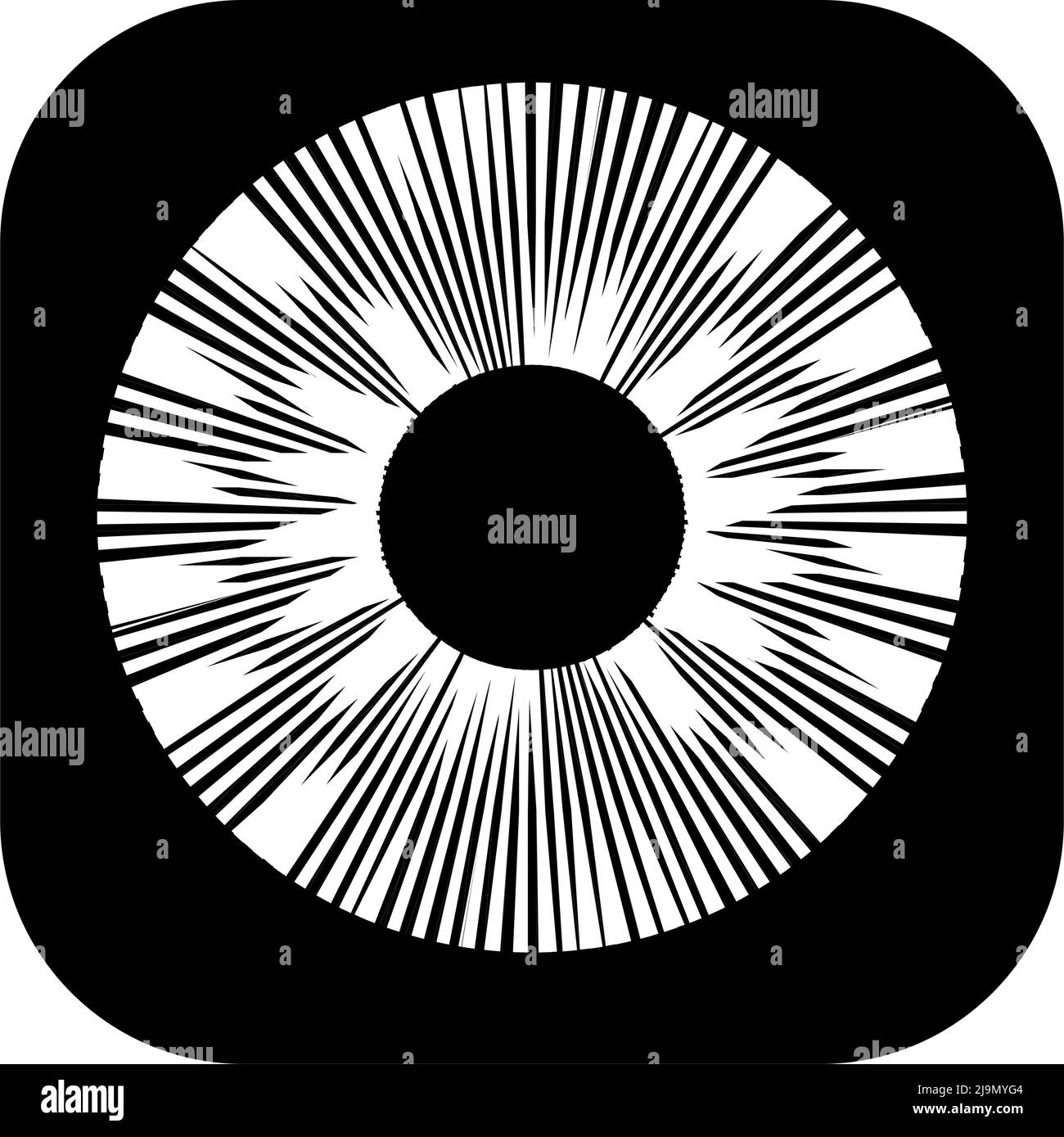 Geometric circle element with dashed lines. Geometric radial, radiating ...