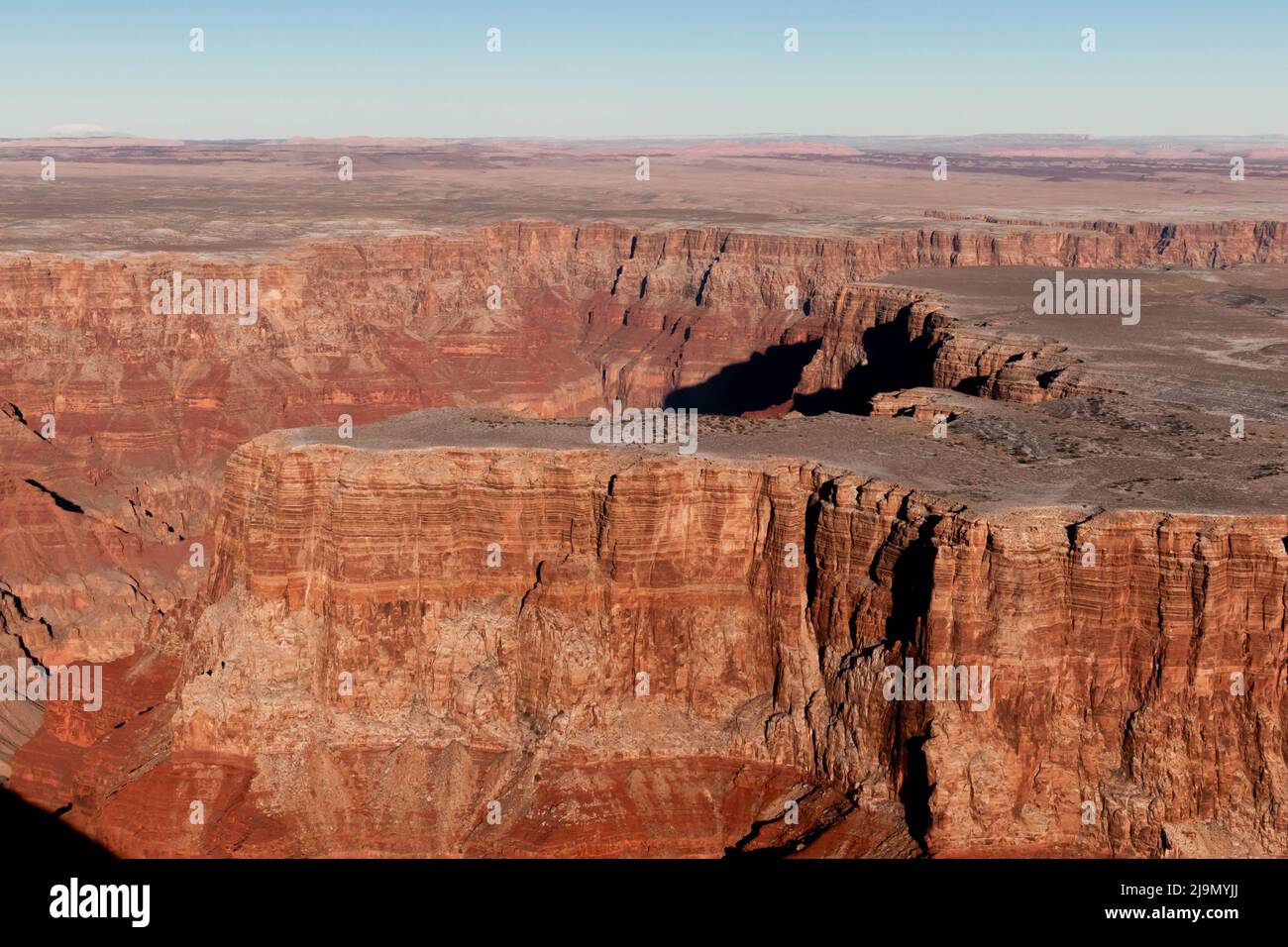 Grand Canyon from the plane aerial view, Arizona, USA. Grand Canyon ...
