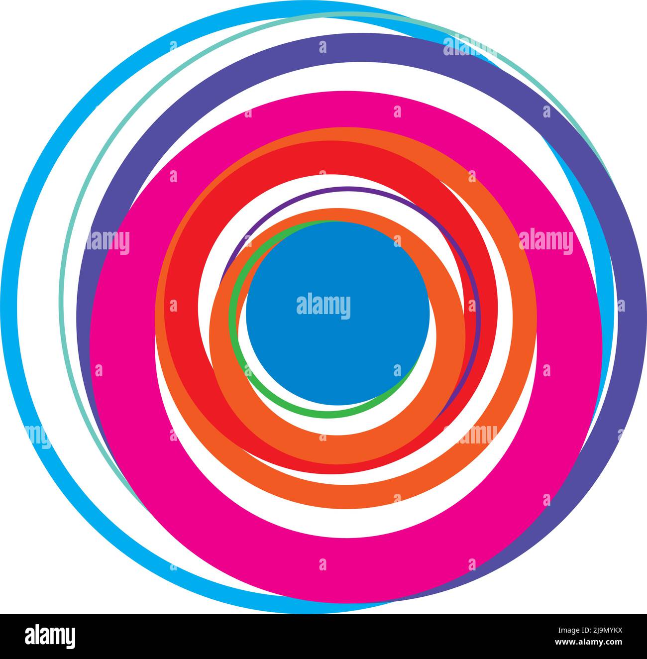 Random circles abstract geometric composition. Stock vector ...