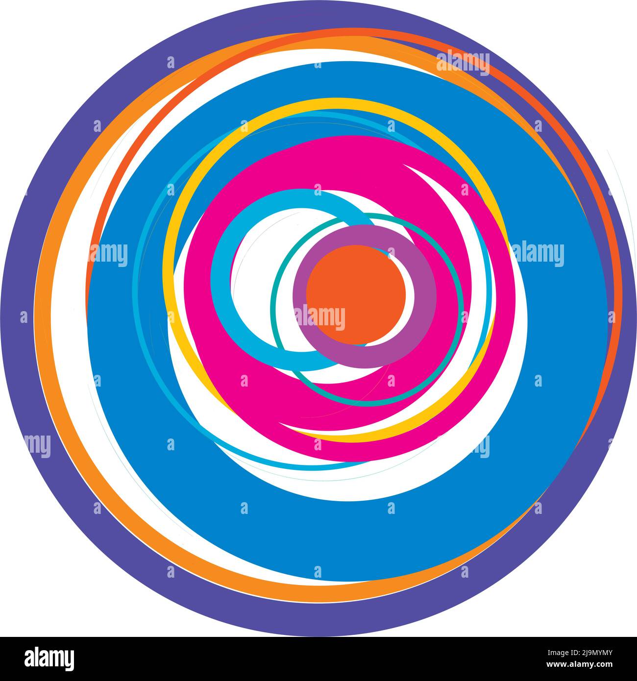 Random circles abstract geometric composition. Stock vector ...