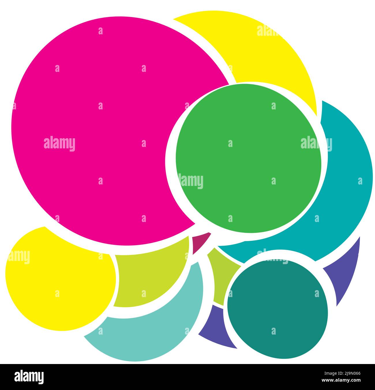 Random circles abstract geometric composition. Stock vector ...