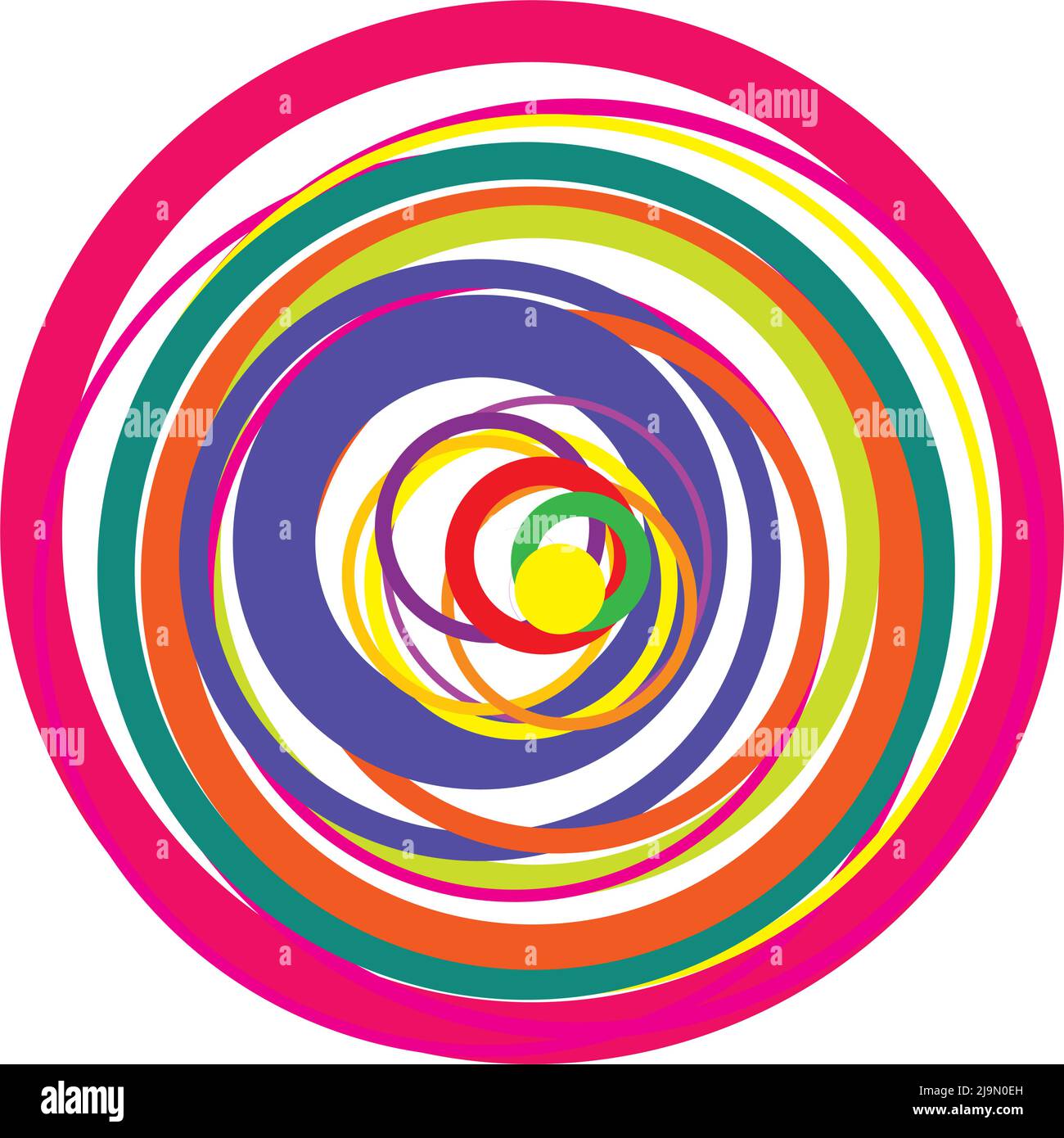 Random circles abstract geometric composition. Stock vector ...