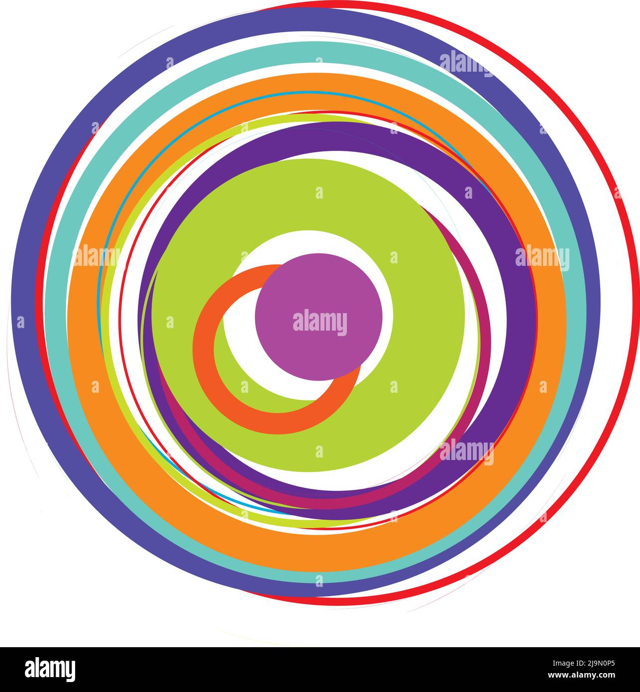 Random circles abstract geometric composition. Stock vector ...