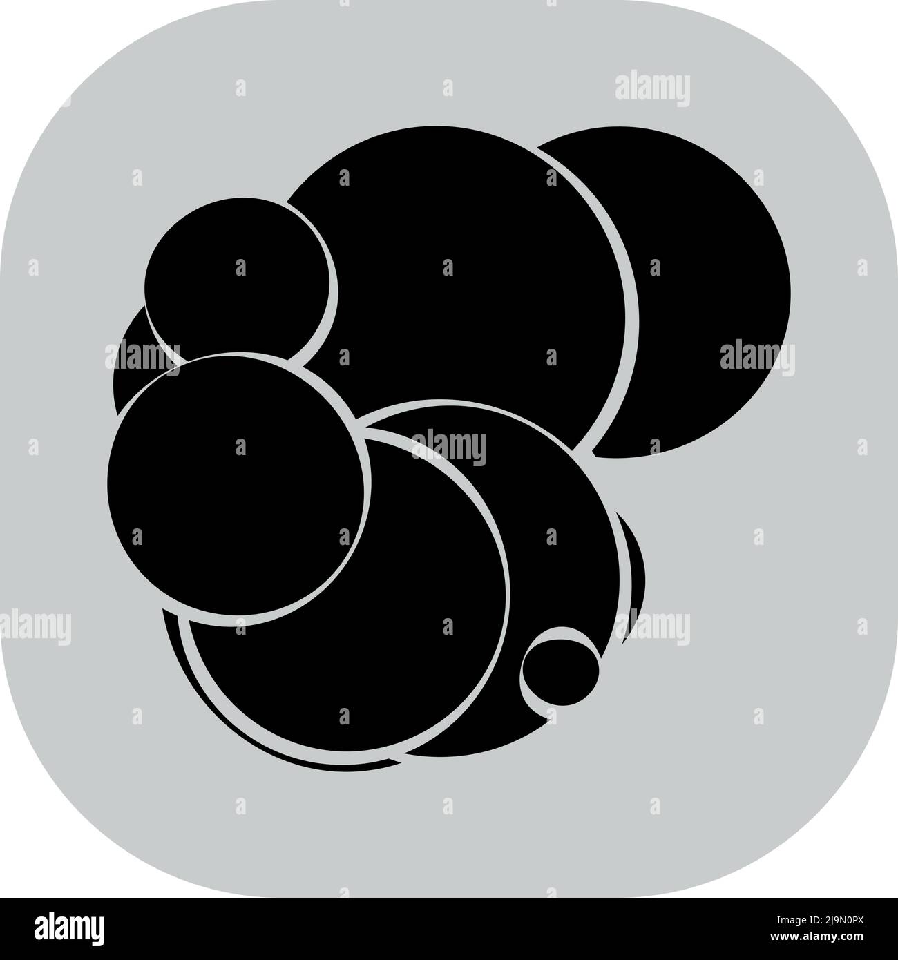 Random circles abstract geometric composition. Stock vector ...