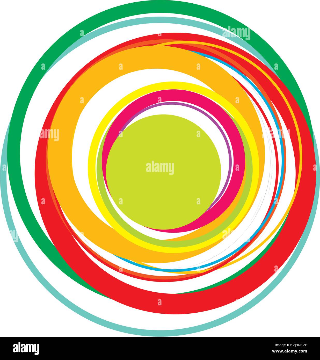 Random circles abstract geometric composition. Stock vector ...