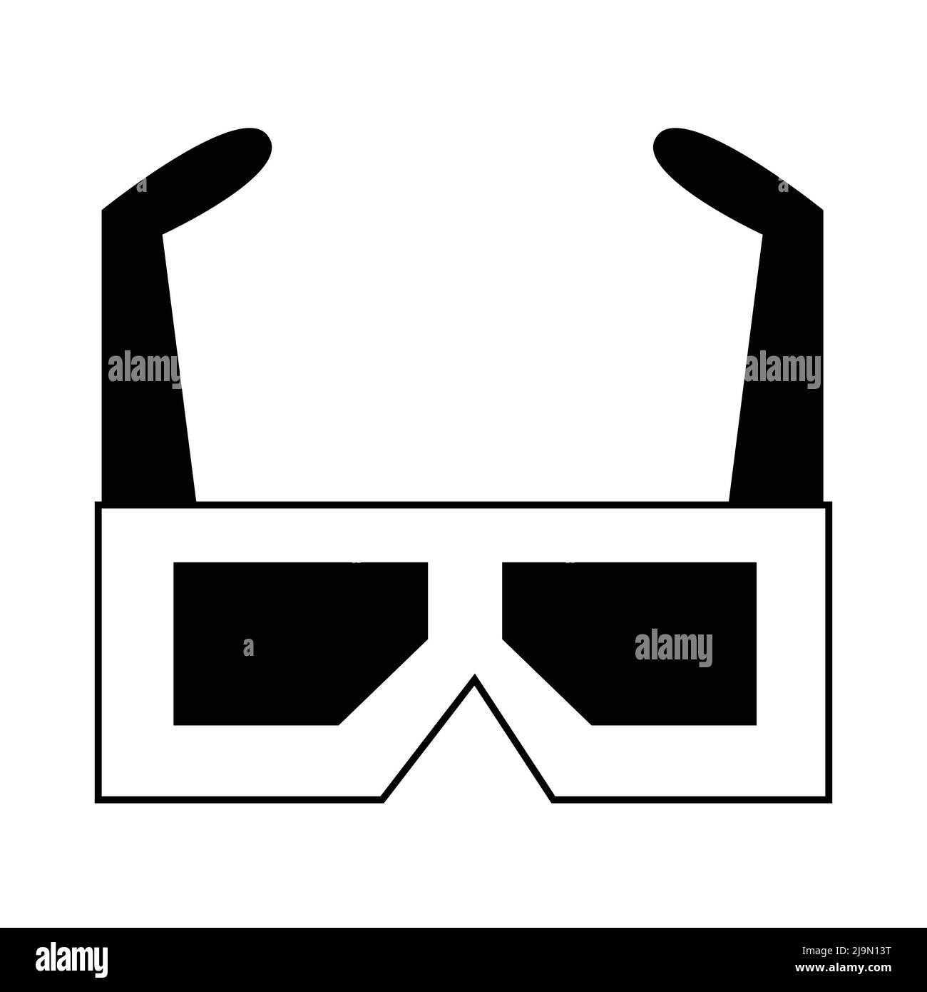 3d illustration glasses on Stock Vector Images - Alamy