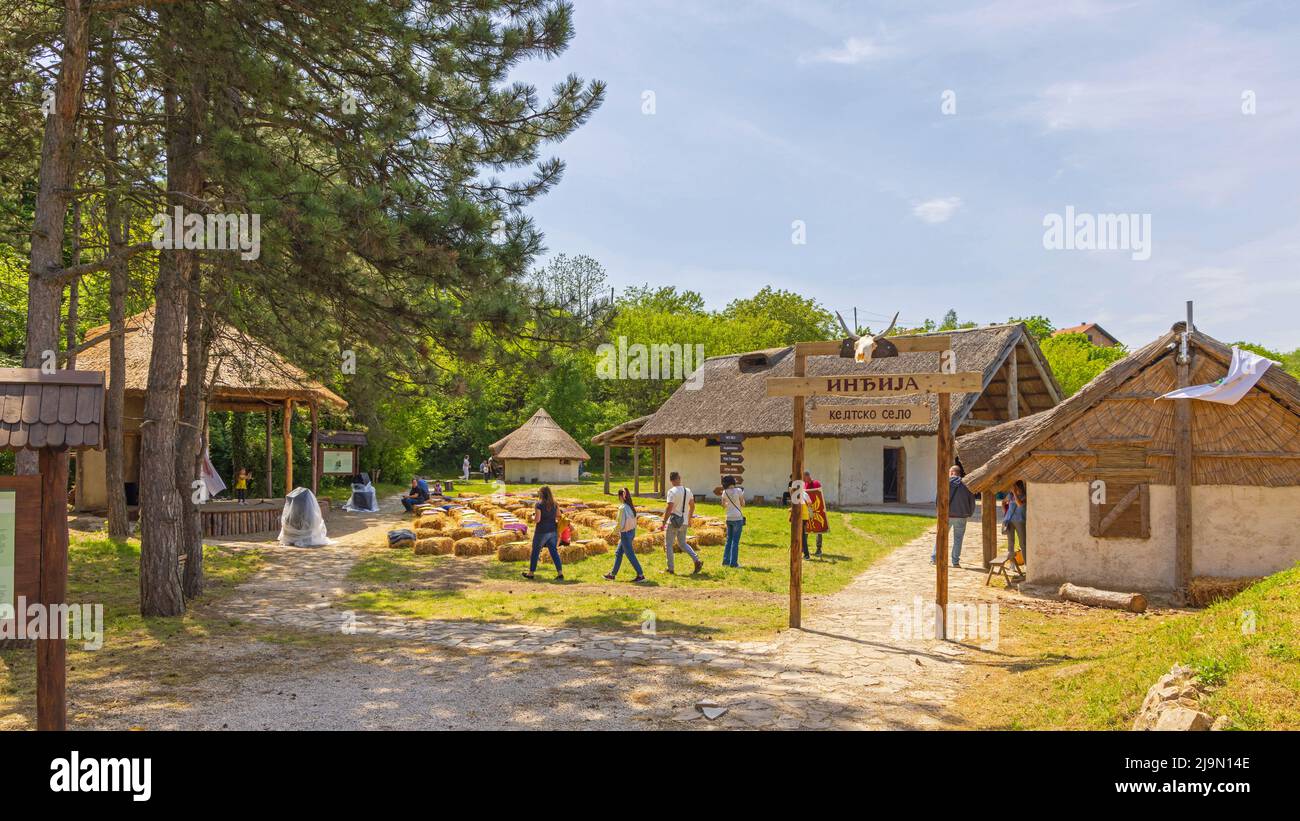 Indjija, Serbia - May 08, 2022: Celtic Village Stage Turist Attraction ...