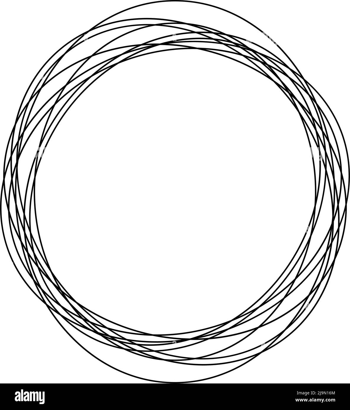 Random circles, circular rings geometric design element. Stock vector ...