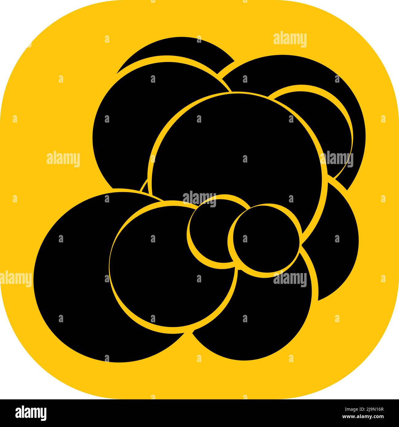 Random circles abstract geometric composition. Stock vector ...