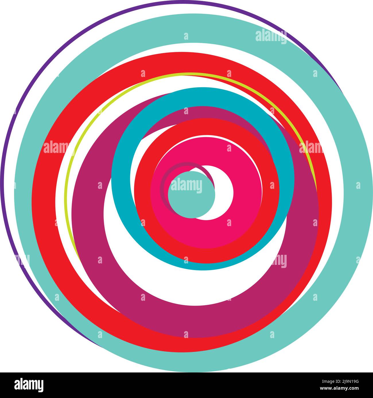 Random circles abstract geometric composition. Stock vector ...