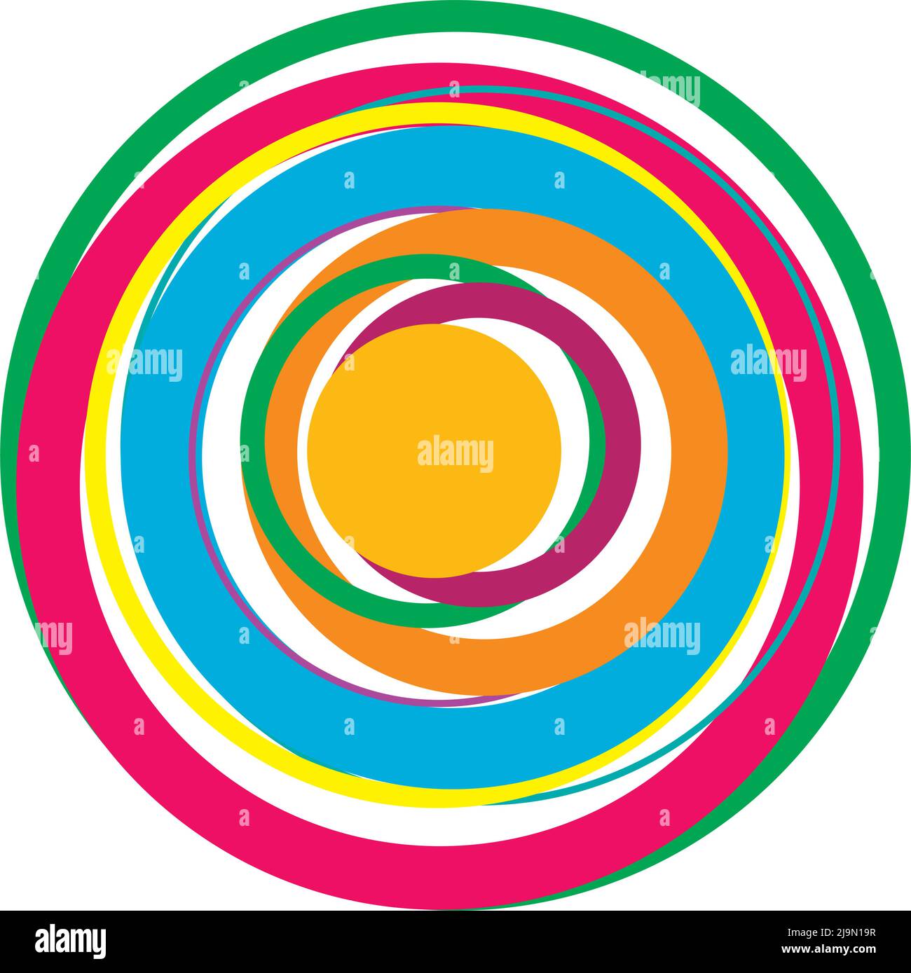 Random circles abstract geometric composition. Stock vector ...