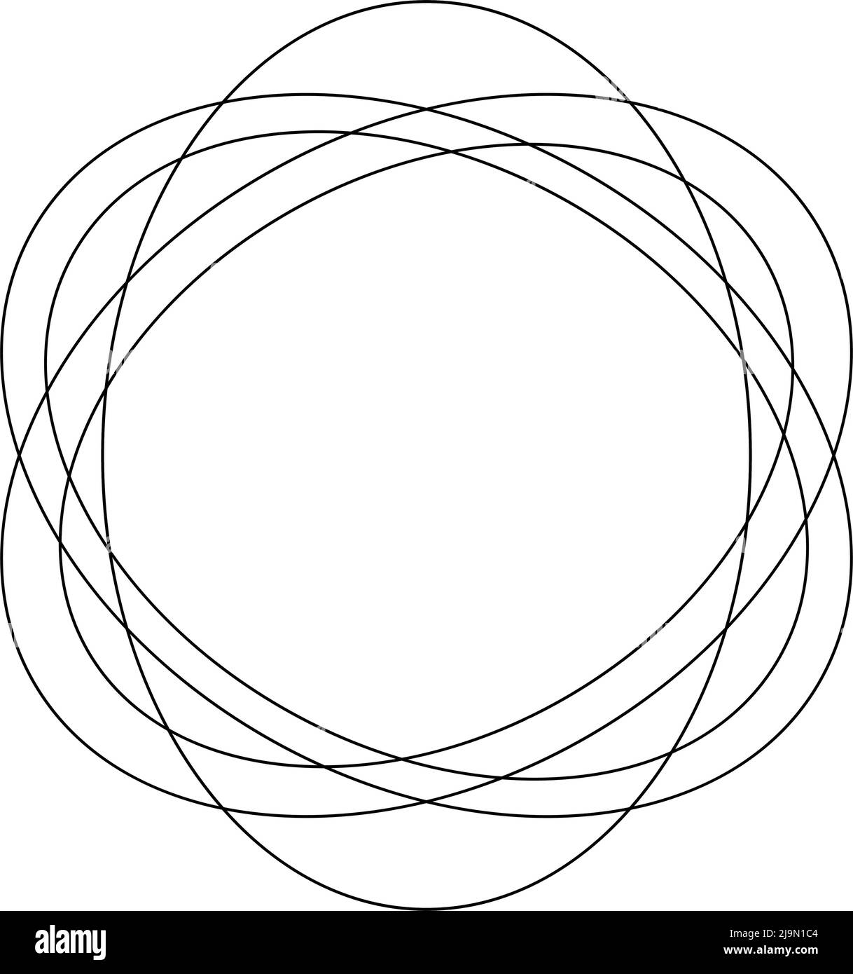 Random circles, circular rings geometric design element. Stock vector ...