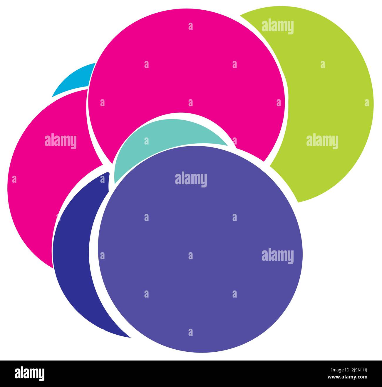 Random circles abstract geometric composition. Stock vector ...