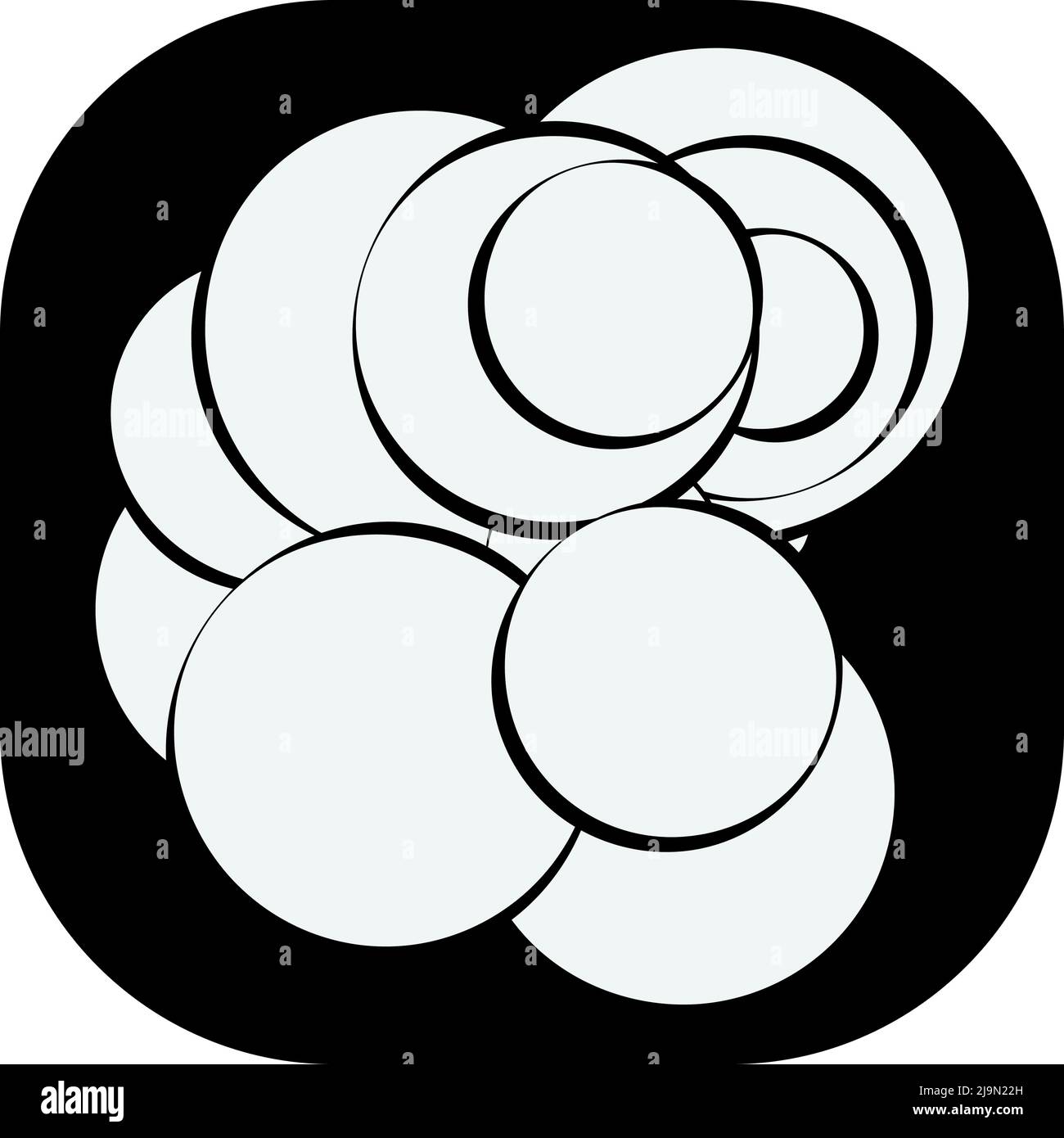 Random circles abstract geometric composition. Stock vector ...