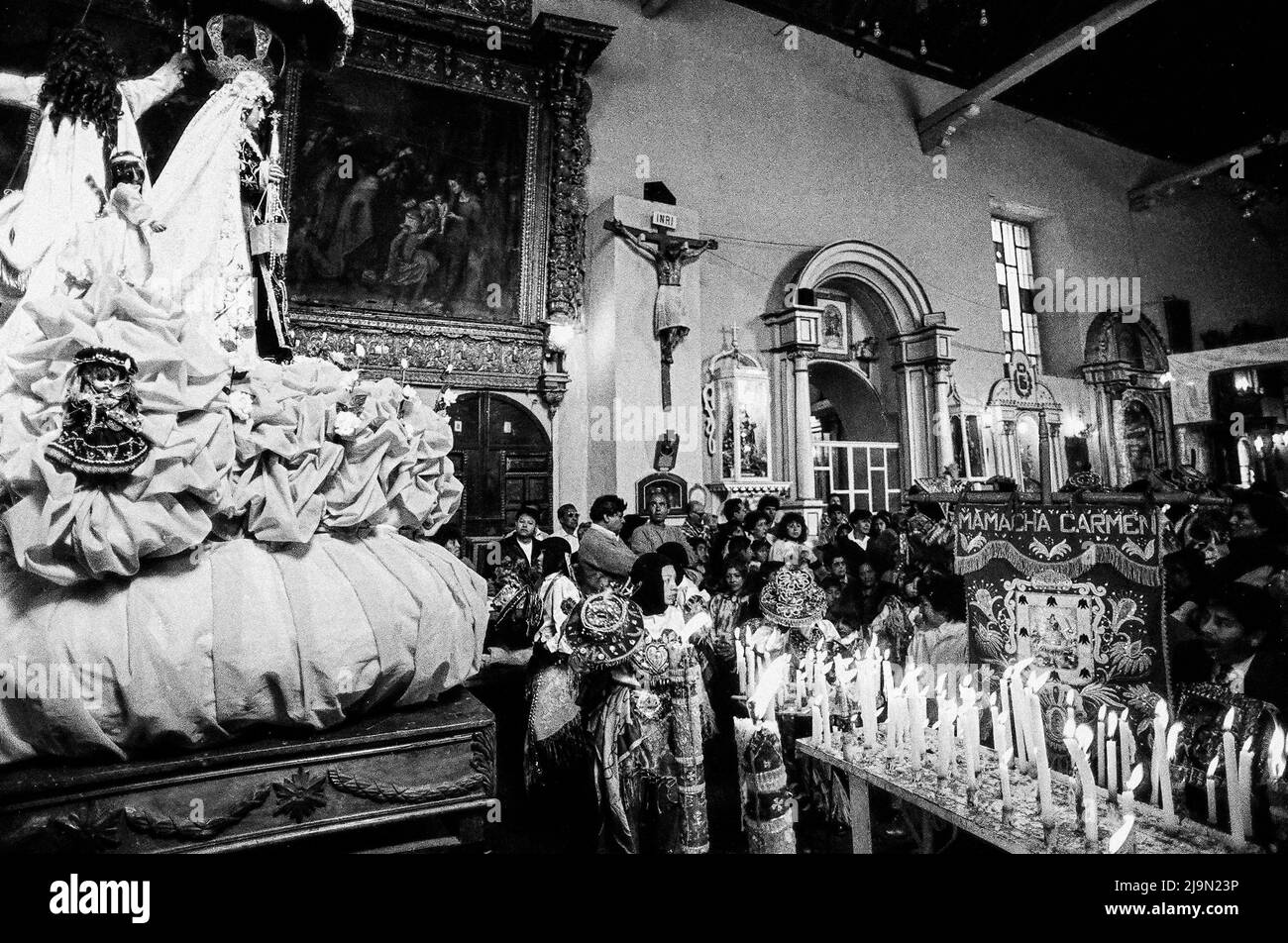 Mamacha Carmen pilgrimage and celebration in Paucartambo, Cusco, Peru ...