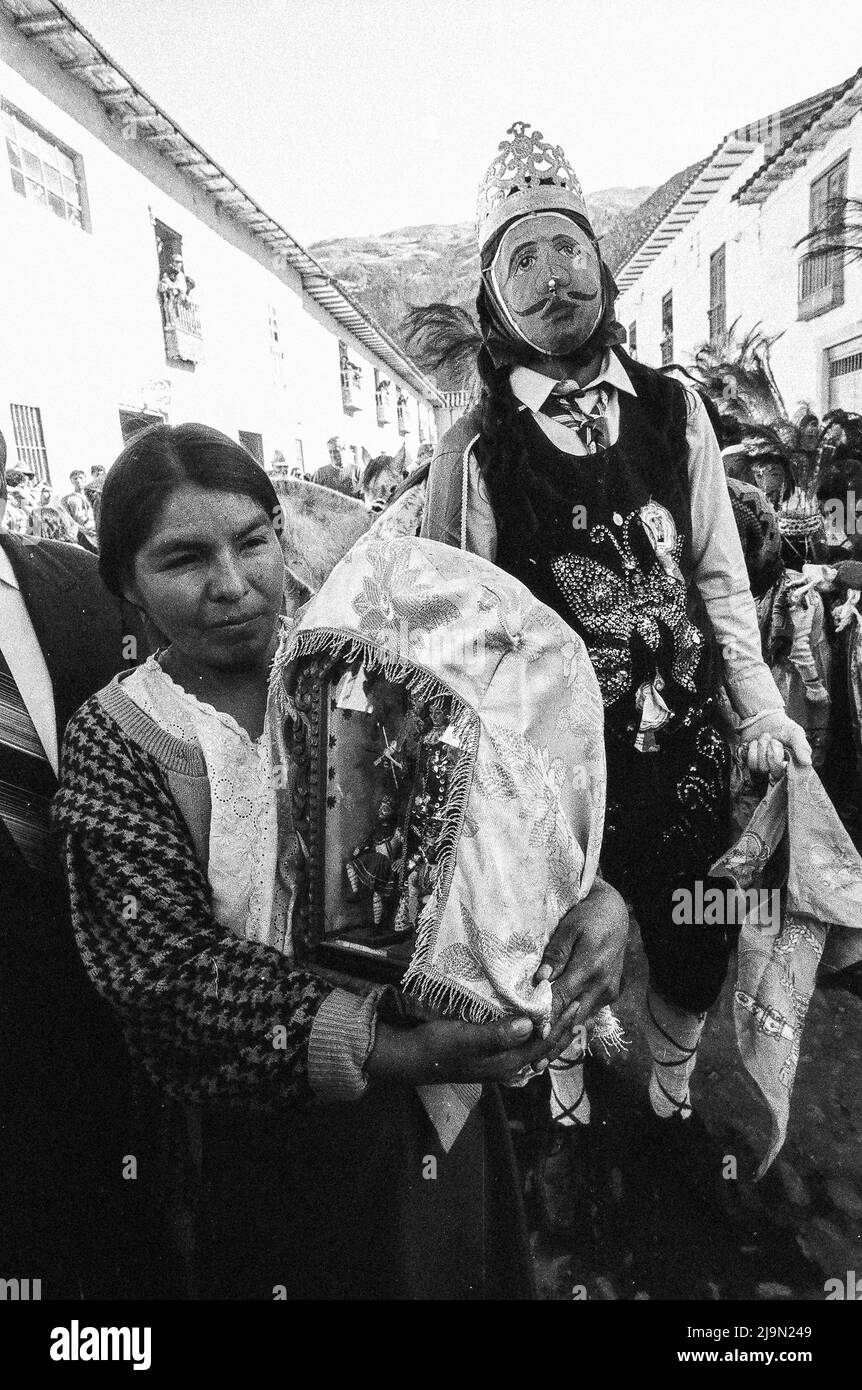 Mamacha Carmen pilgrimage and celebration in Paucartambo, Cusco, Peru ...
