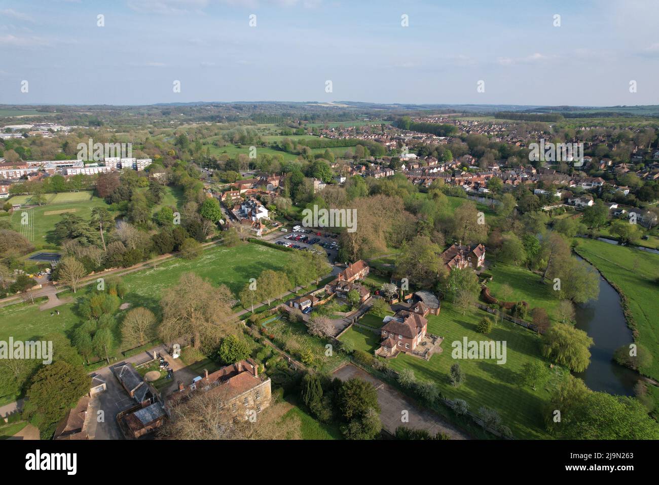 Aerial view salisbury cathedral wiltshire hi-res stock photography and ...