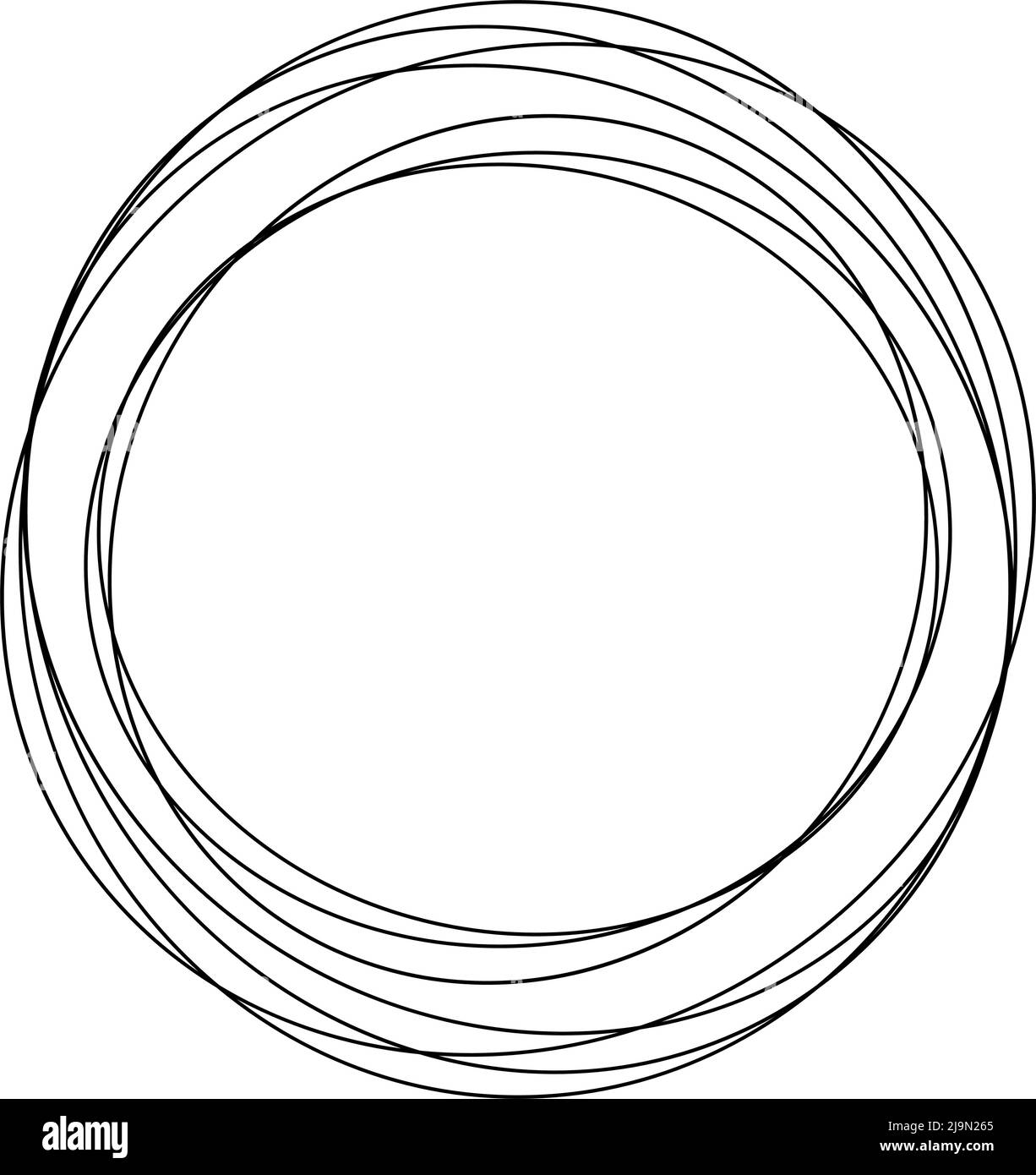 Random circles, circular rings geometric design element. Stock vector ...