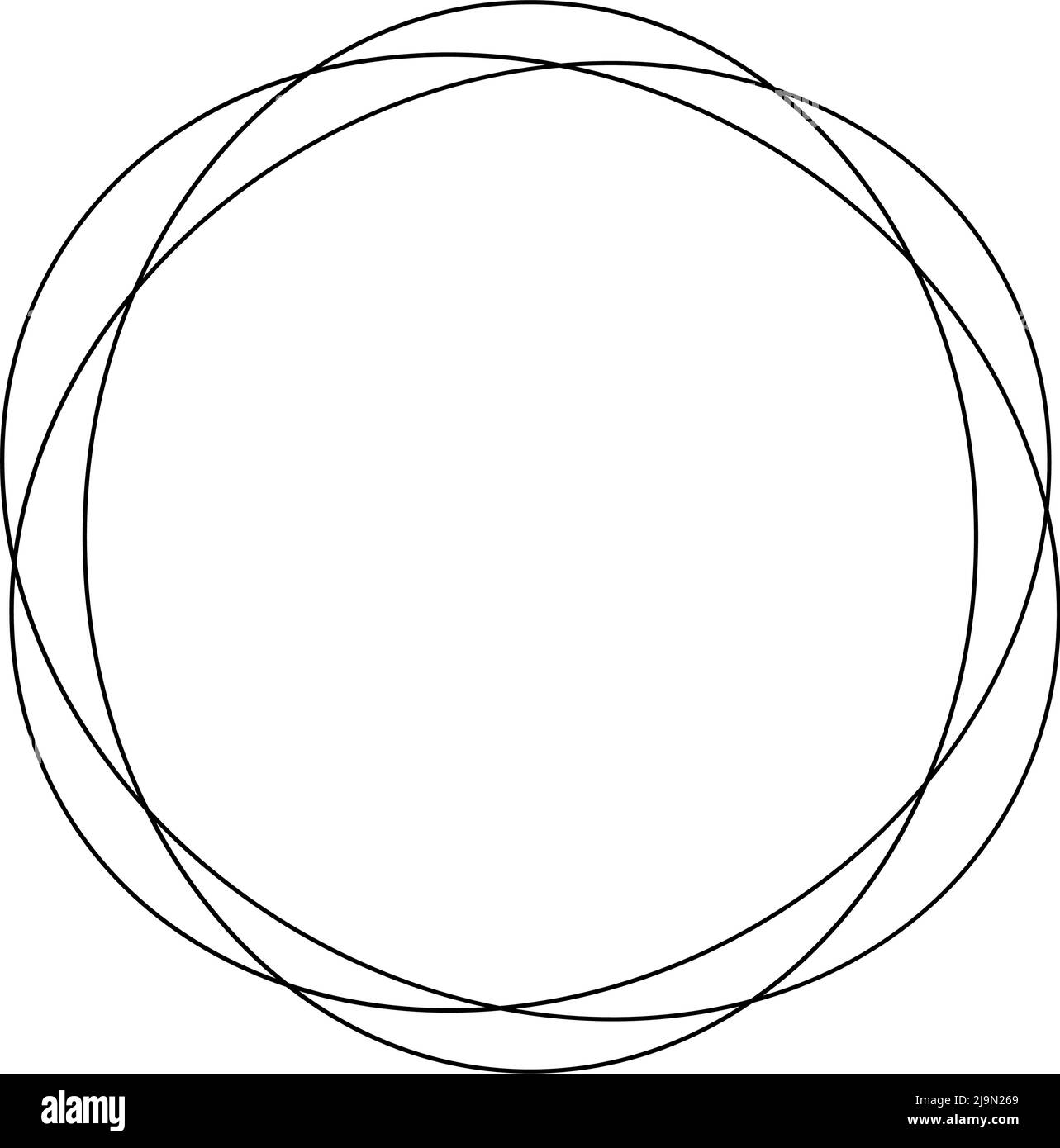 Random circles, circular rings geometric design element. Stock vector ...