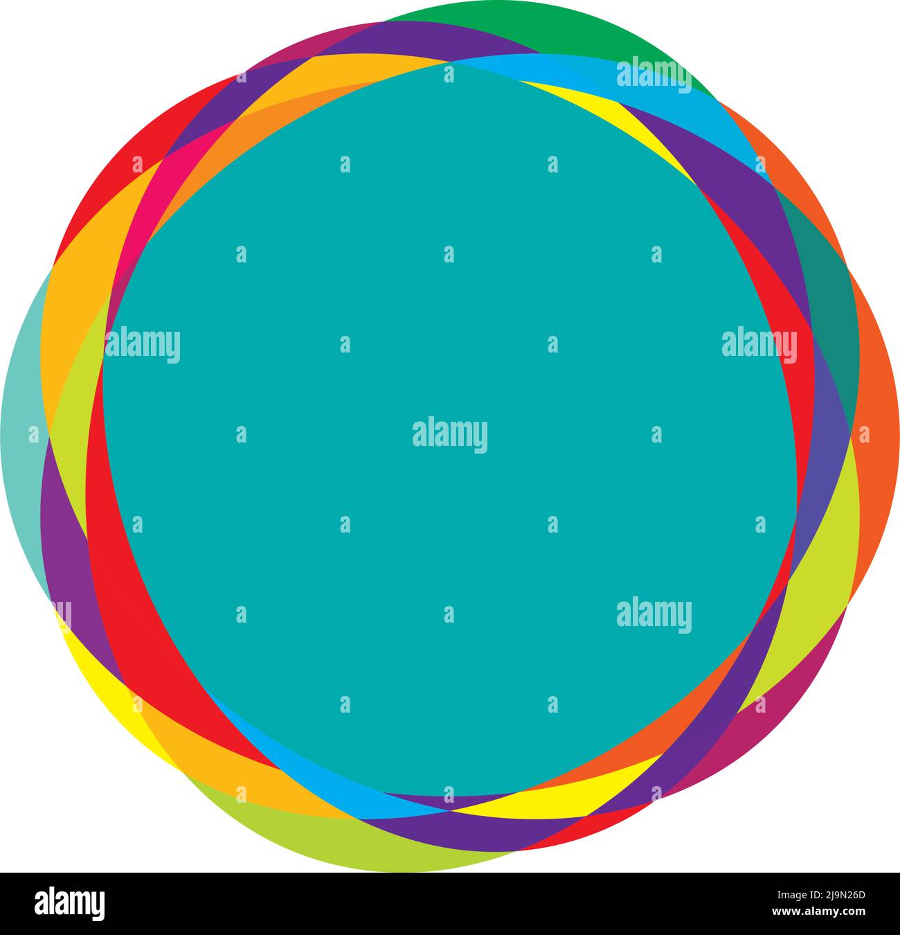 Random circles, circular rings geometric design element. Stock vector ...