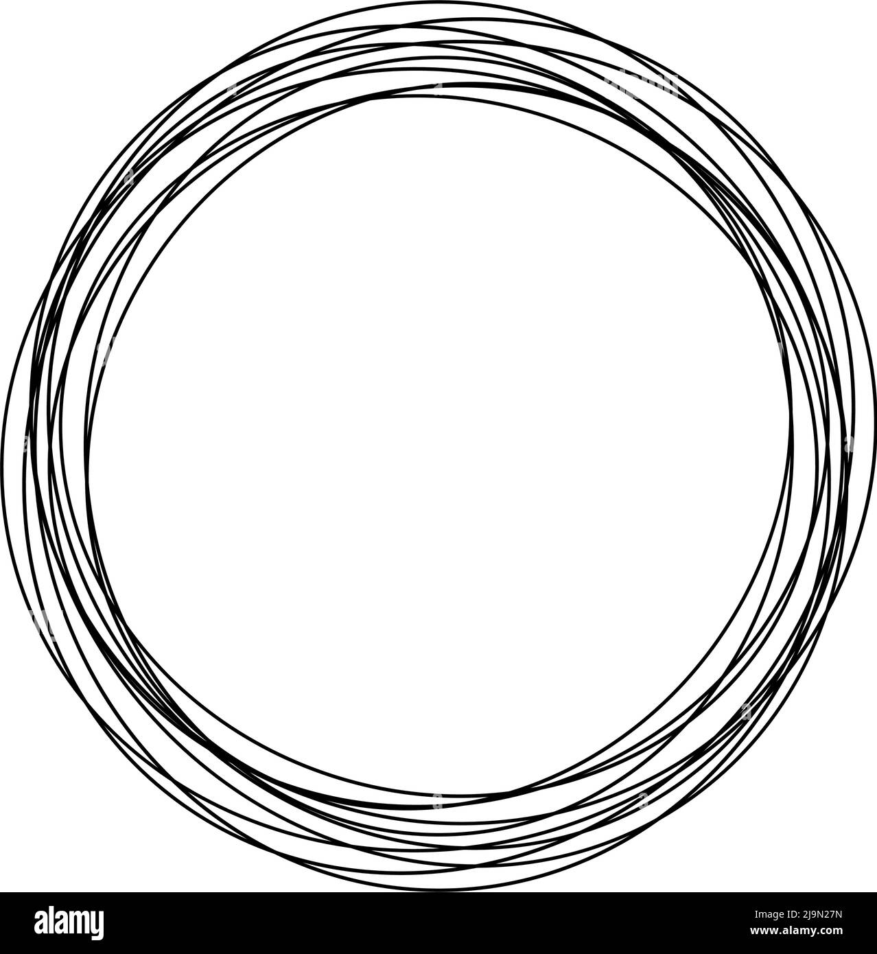 Random circles, circular rings geometric design element. Stock vector ...