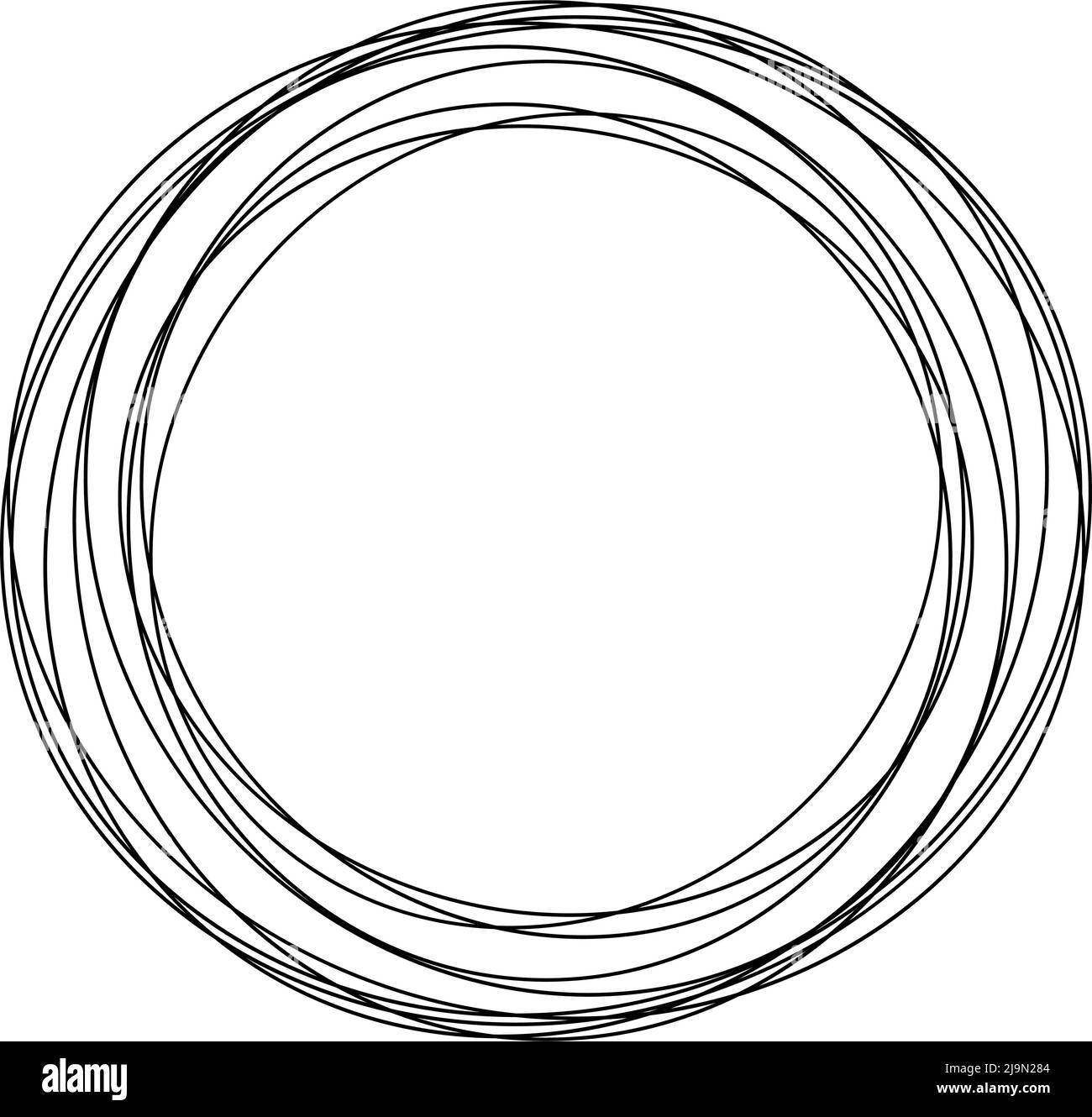 Random circles, circular rings geometric design element. Stock vector ...