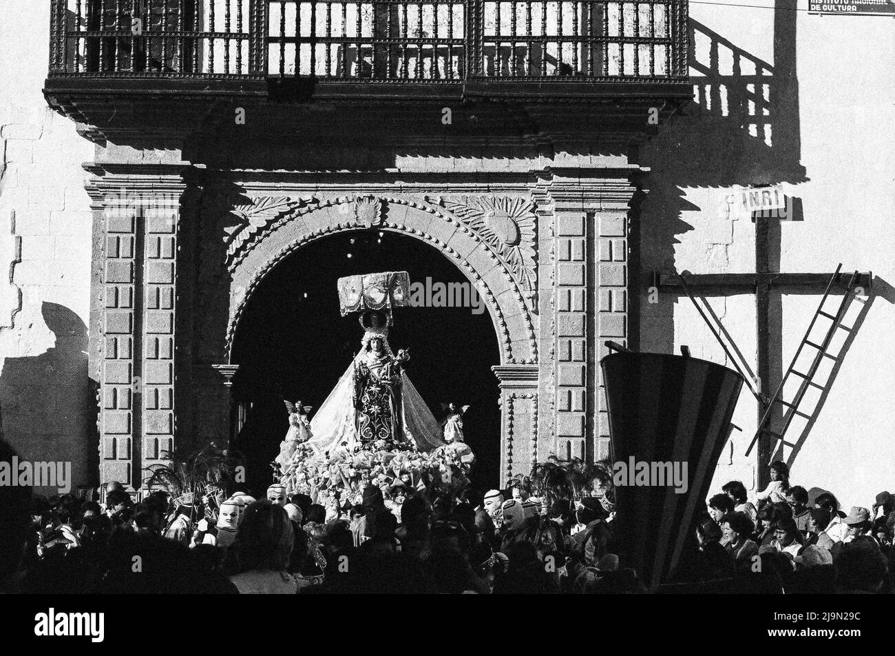 Mamacha Carmen pilgrimage and celebration in Paucartambo, Cusco, Peru ...