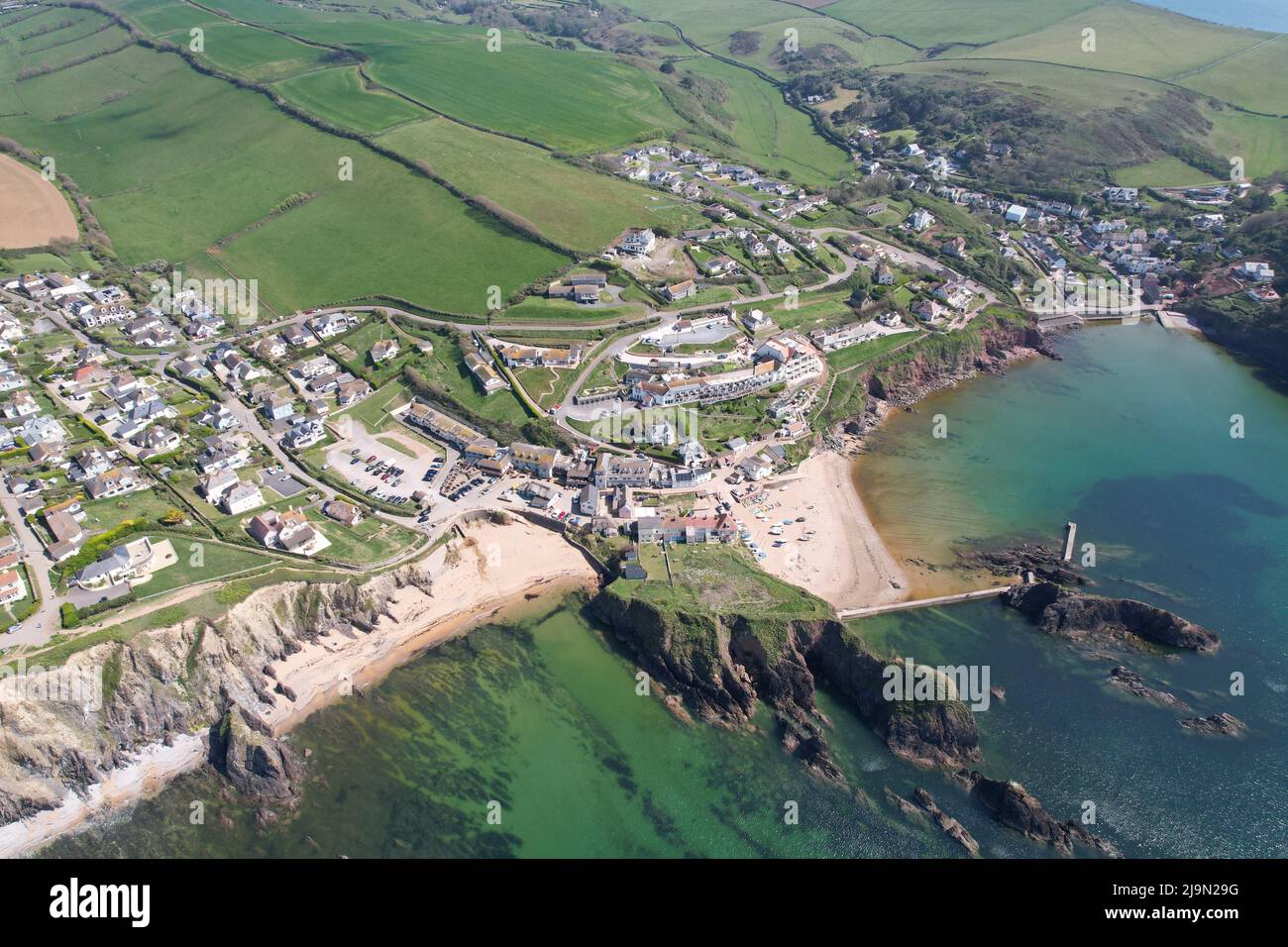 Hope cove aerial hi-res stock photography and images - Alamy