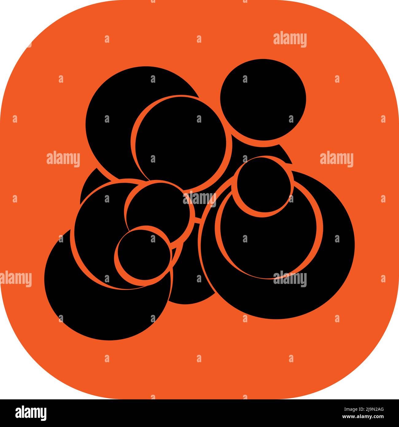Random circles abstract geometric composition. Stock vector ...