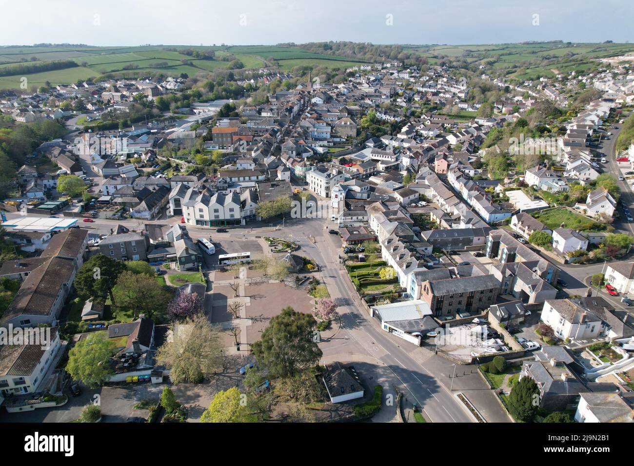View from totnes castle hi-res stock photography and images - Alamy
