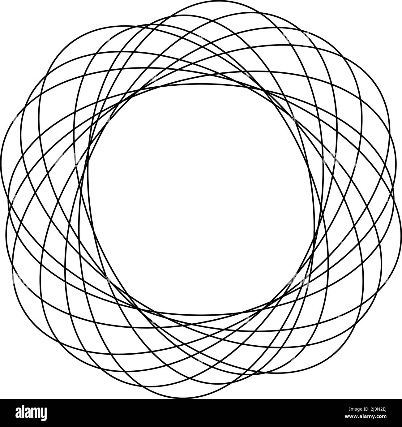 Random circles, circular rings geometric design element. Stock vector ...