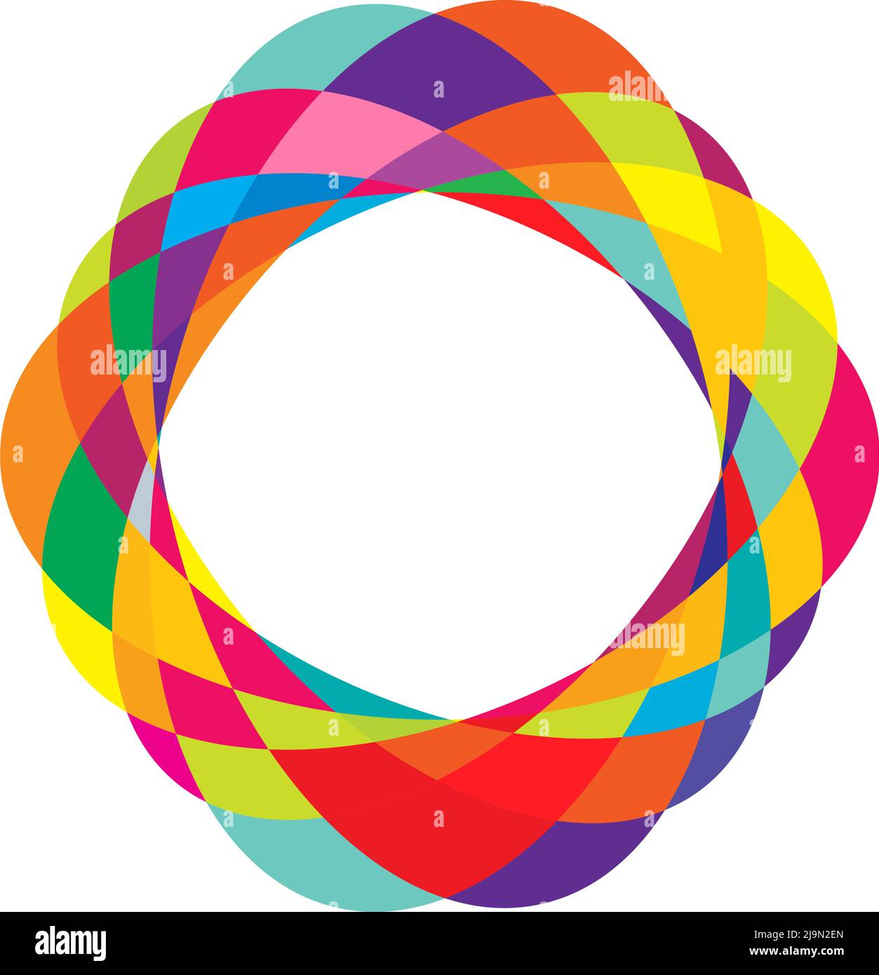 Random circles, circular rings geometric design element. Stock vector ...