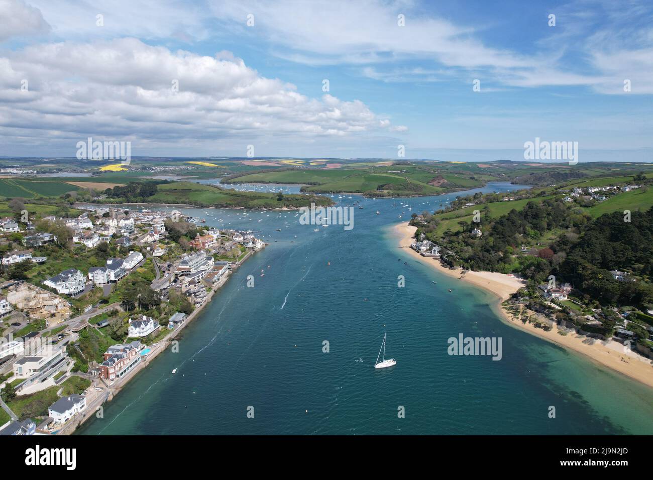 Aerial view salcombe kingsbridge hi-res stock photography and images ...