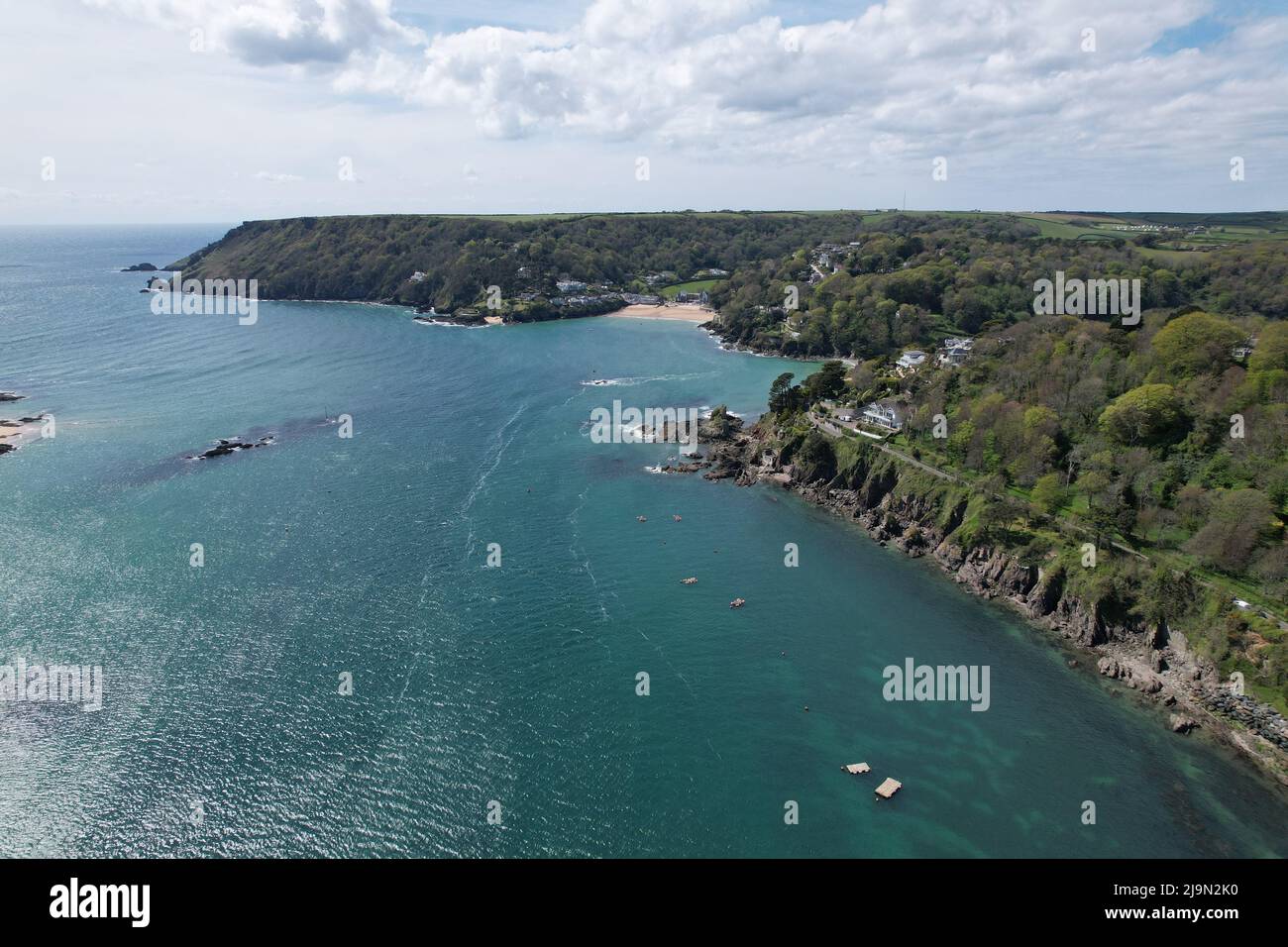 Aerial view salcombe kingsbridge hi-res stock photography and images ...