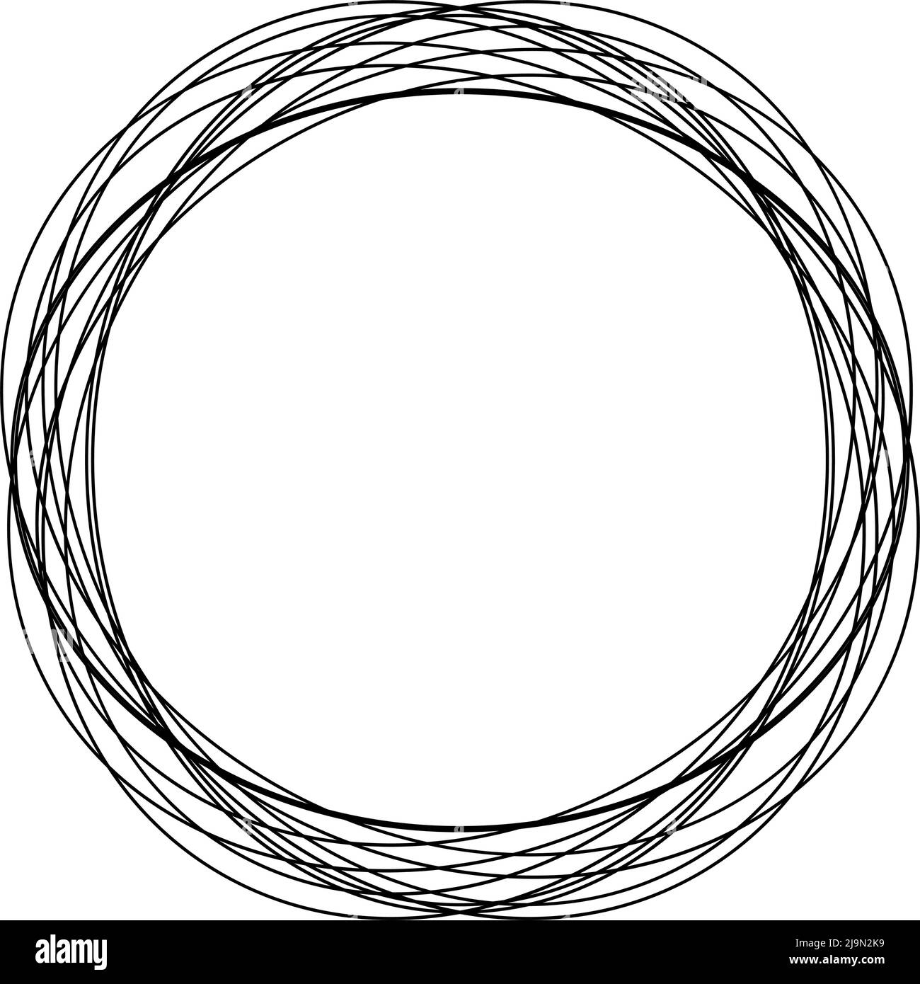 Random circles, circular rings geometric design element. Stock vector ...